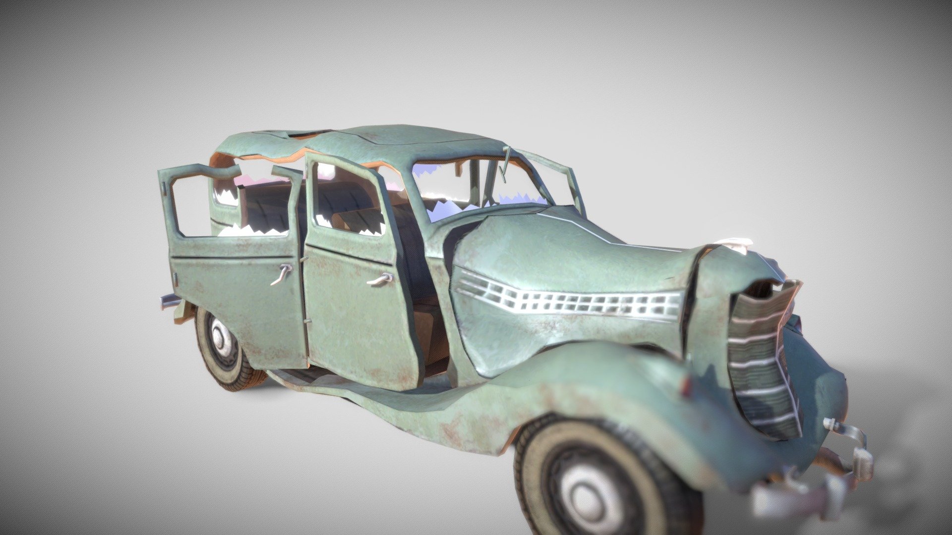Fancy Car(Destroyed) - Download Free 3D model by rajibkc [eb0941f ...