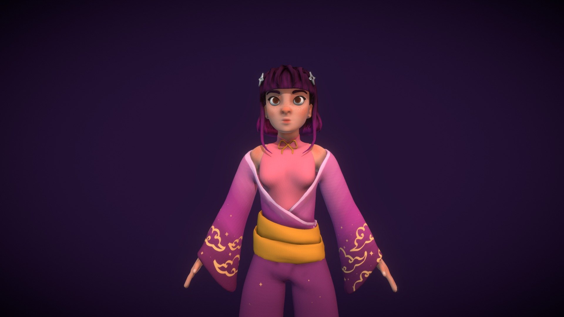 Ninja Girl - 3D model by Juliette Munari (@juliettemunari) [eb09664 ...