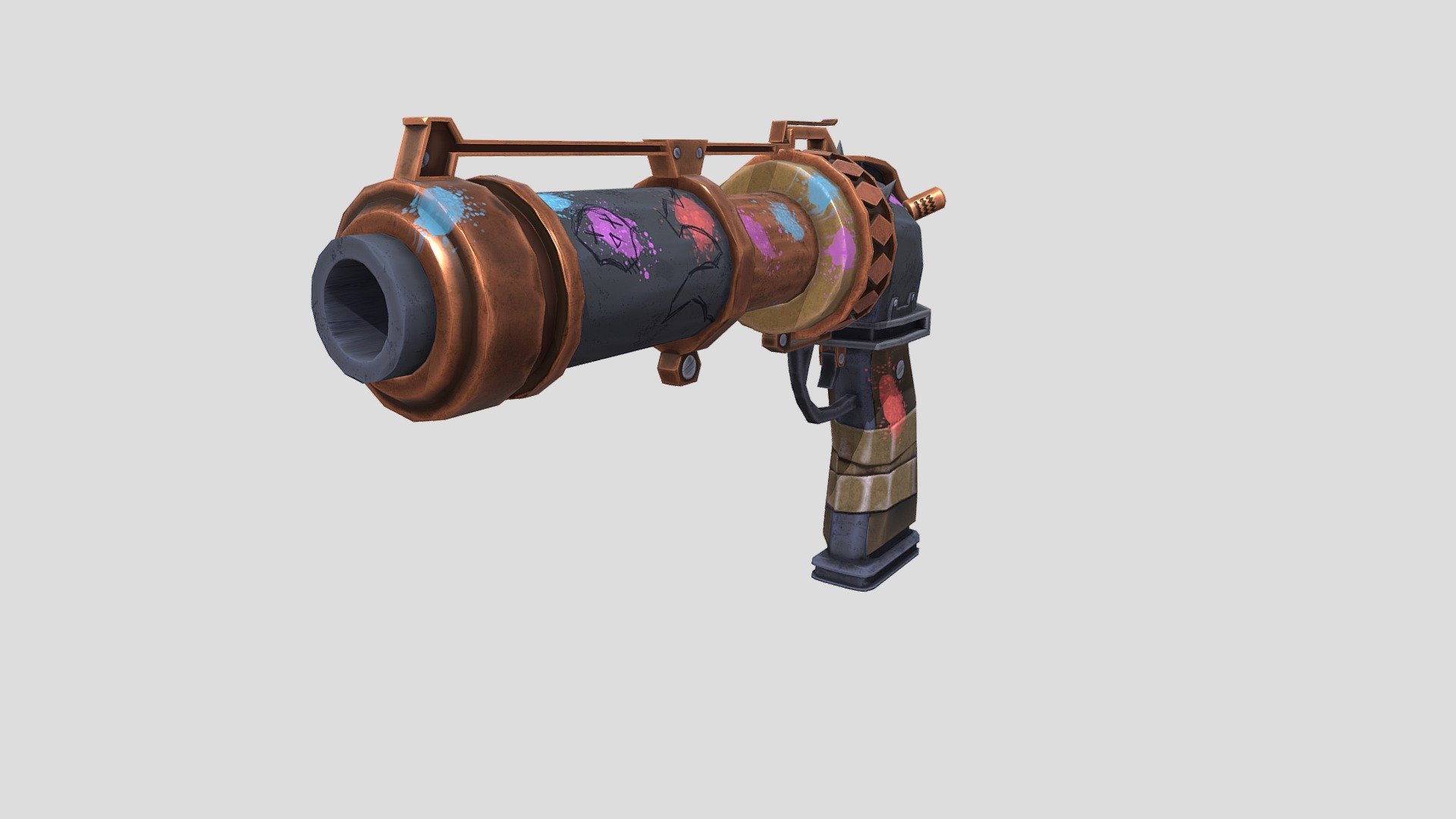 Jinx's Pistol - 3D model by JoaoVitorJardim [eb0b0d3] - Sketchfab