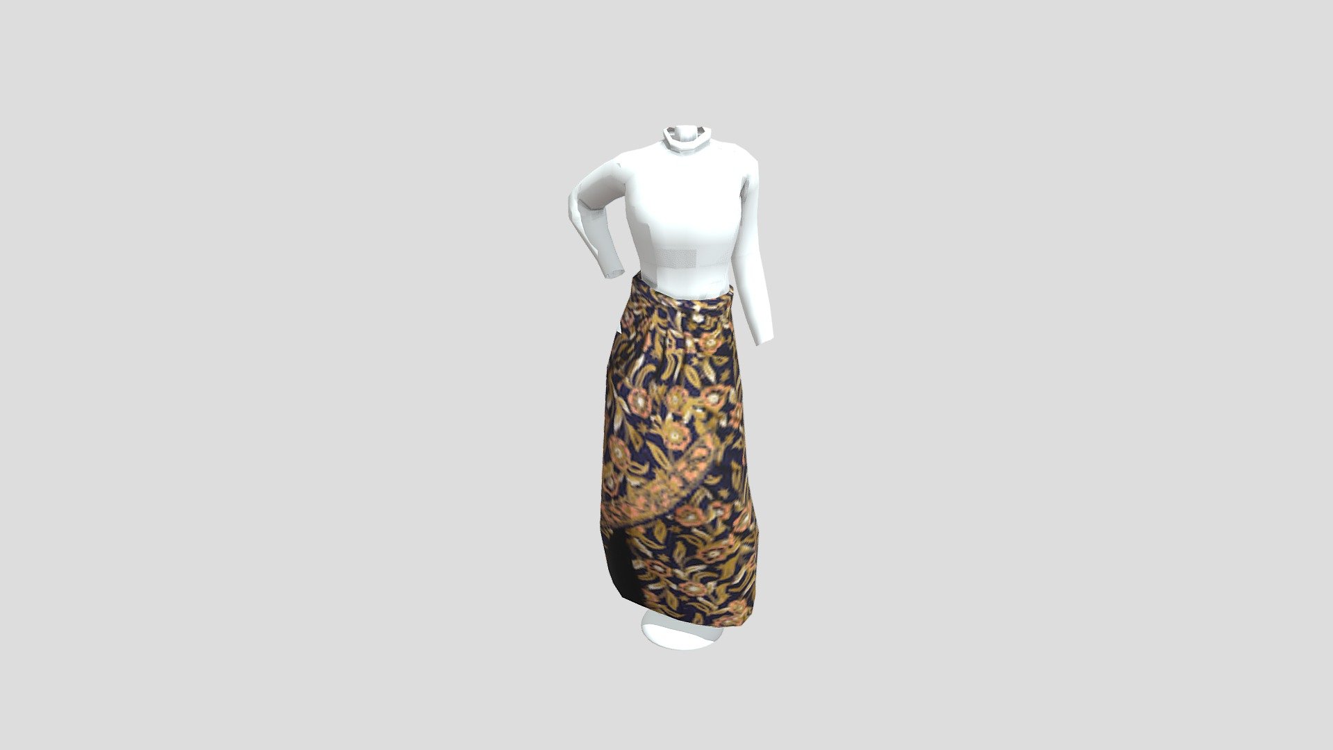 Batik Pak Rashid Batik Sarong Salmi PR - Download Free 3D model by ...