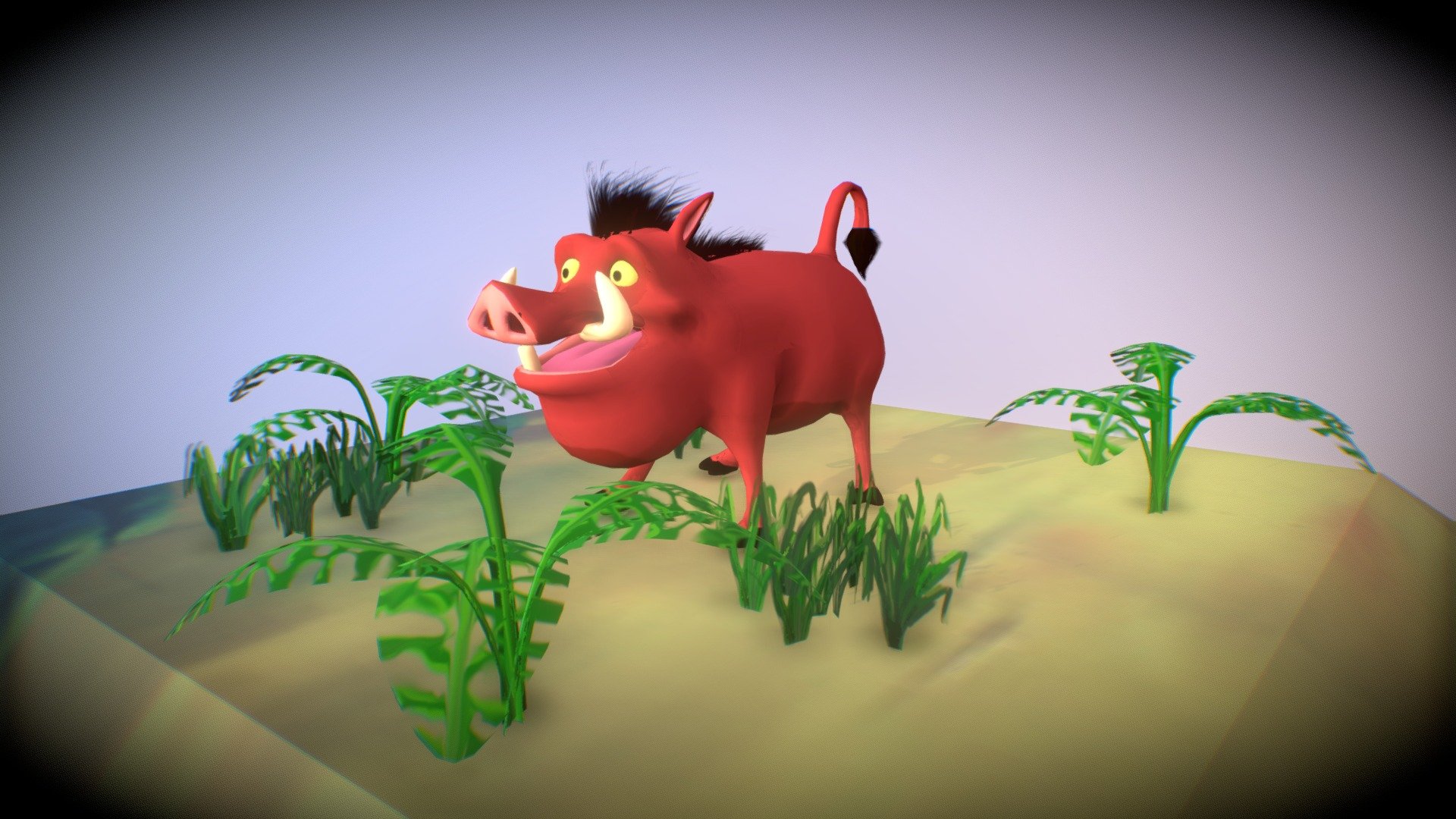 pumba pig - 3D model by Garry (@fatglist) [eb0d7d6] - Sketchfab