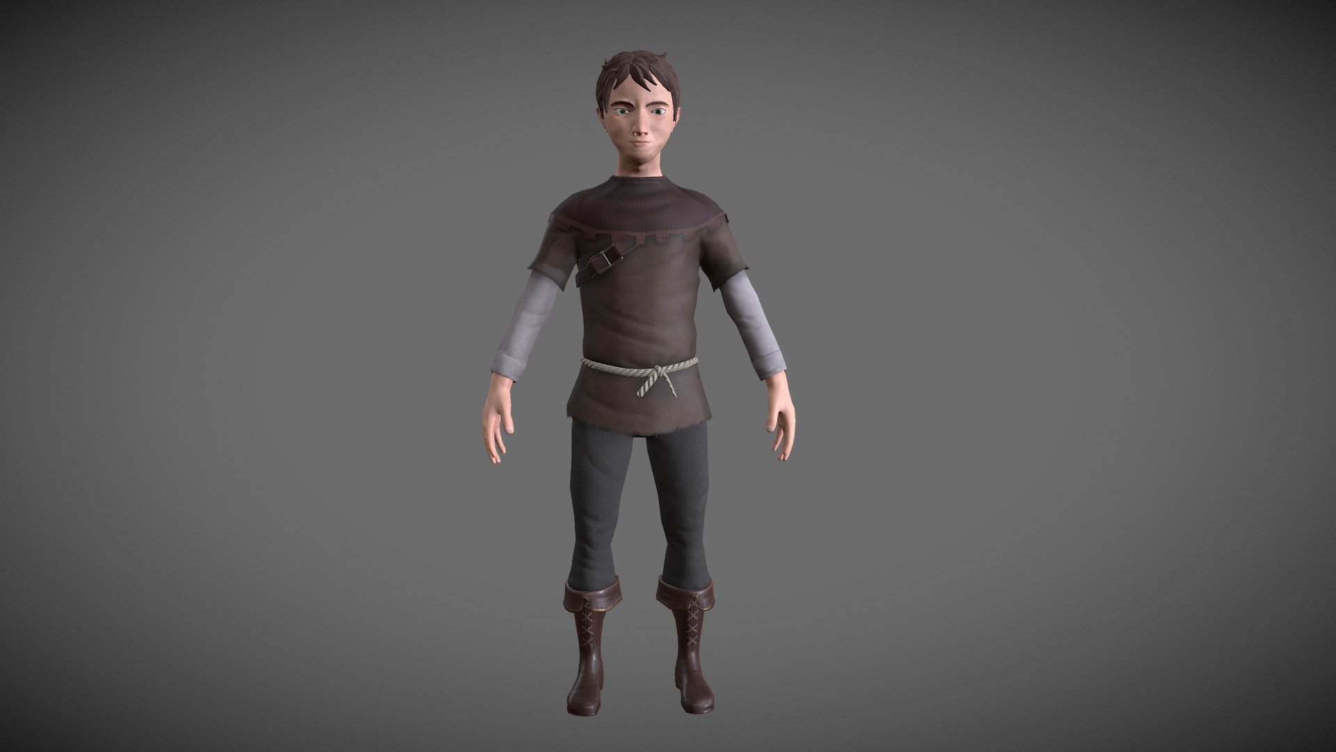 Boy - Stylised - 3D model by Sarah Dyson (@SarahDyson) [eb0d9f2 ...