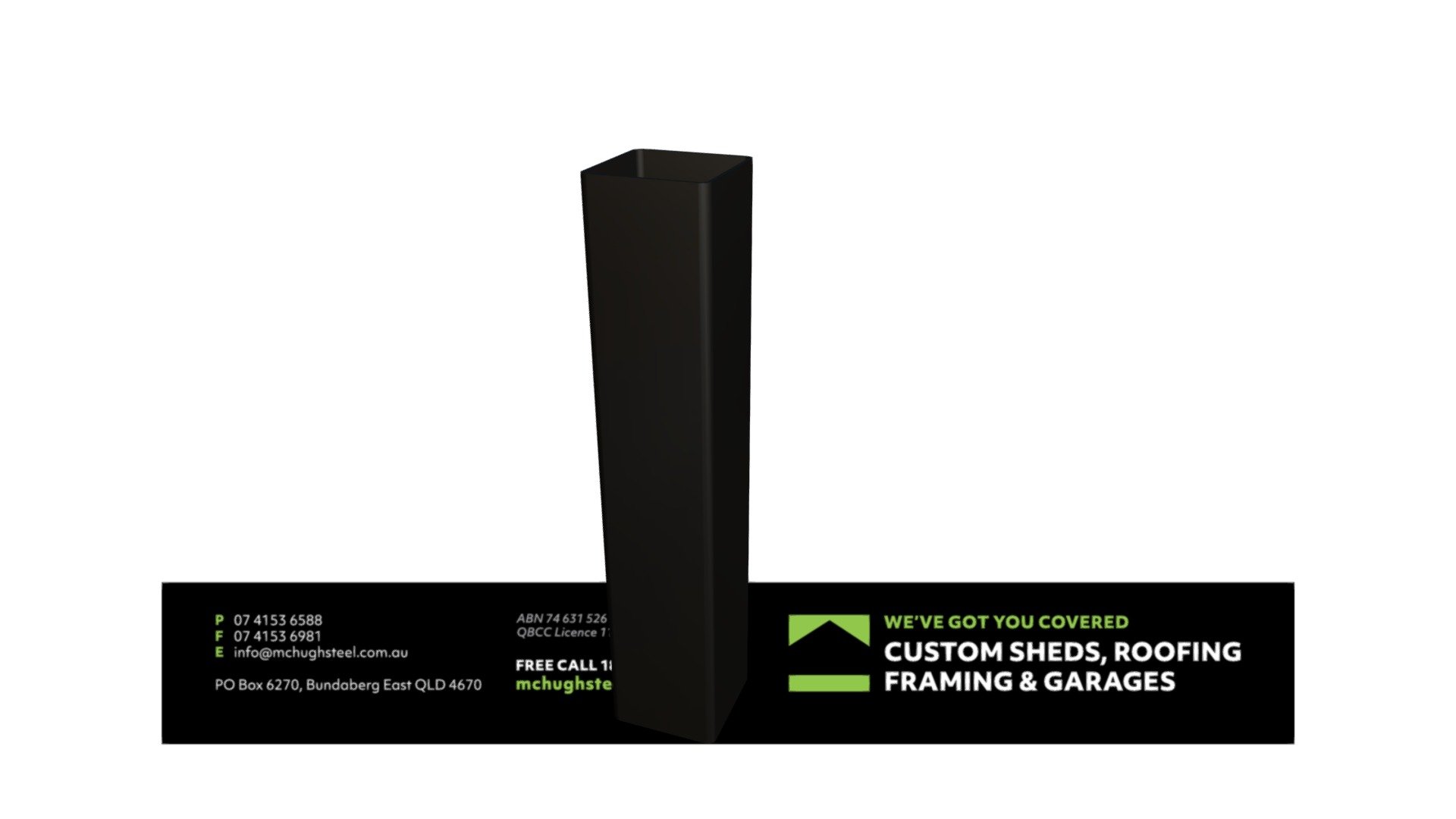 Square Hollow Section Post 100x100 - 3D model by mchughsteel [eb0da1a ...
