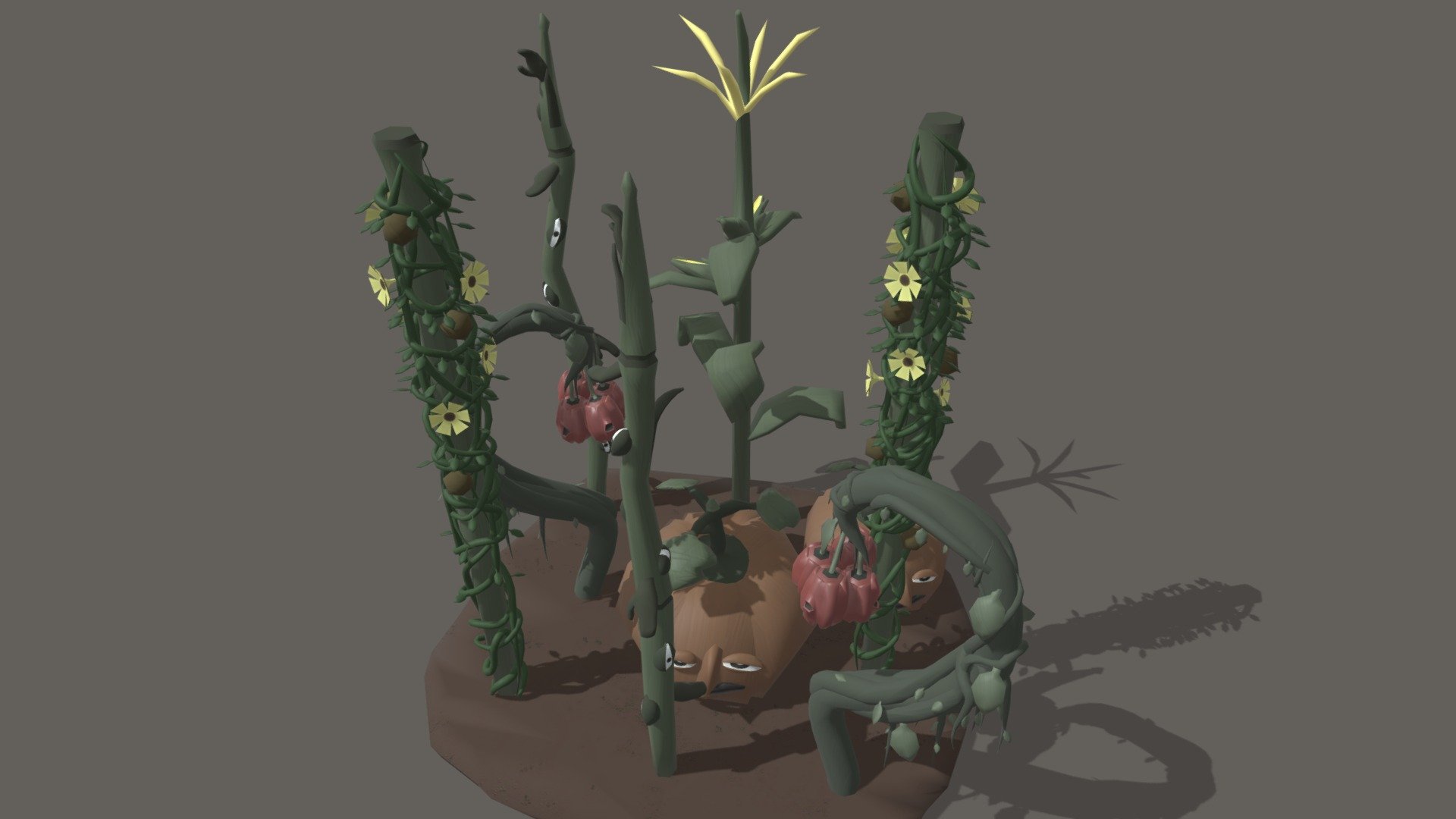 Creepy Crops - Download Free 3D model by Travp333 [eb1045d] - Sketchfab
