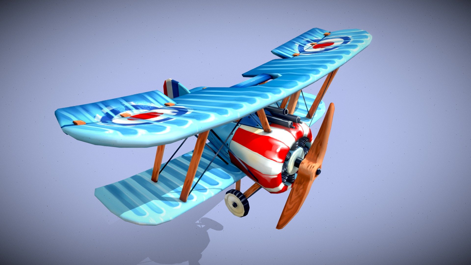 Flying Circus - Stylized WWI Plane - 3D model by Giurgea Irina ...