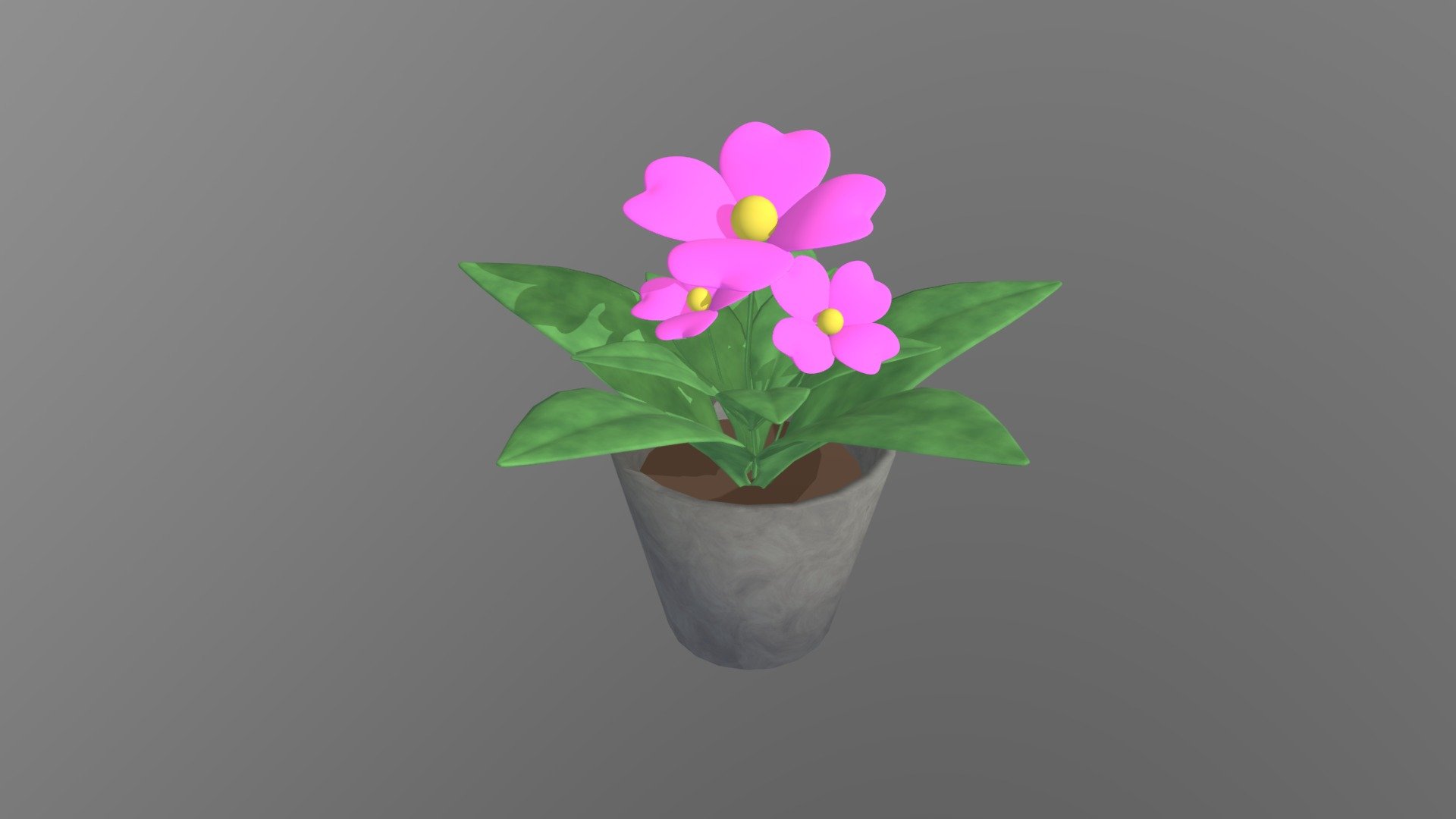 Pink Flower - 3D model by AnnPiskacov (@AndreaPiskacova) [eb13759 ...