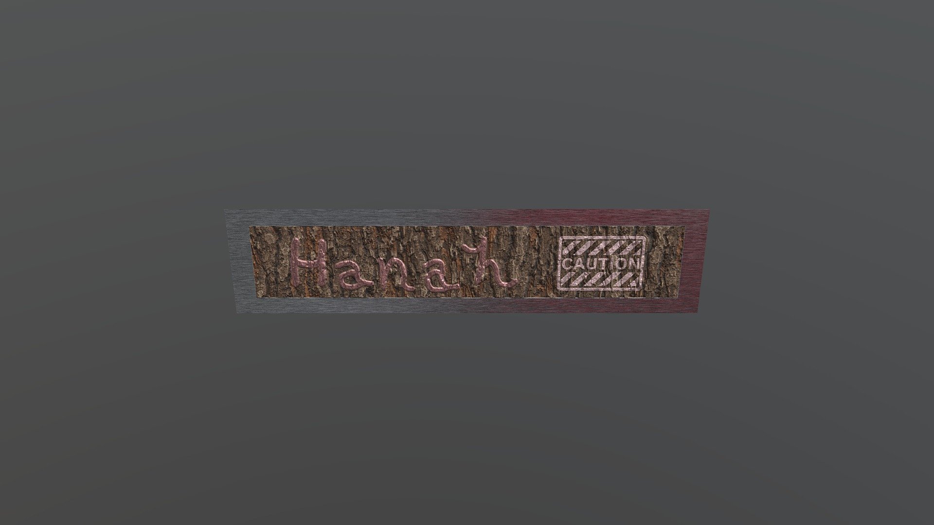 NamePlate - Download Free 3D model by hanahtherese [eb19810] - Sketchfab