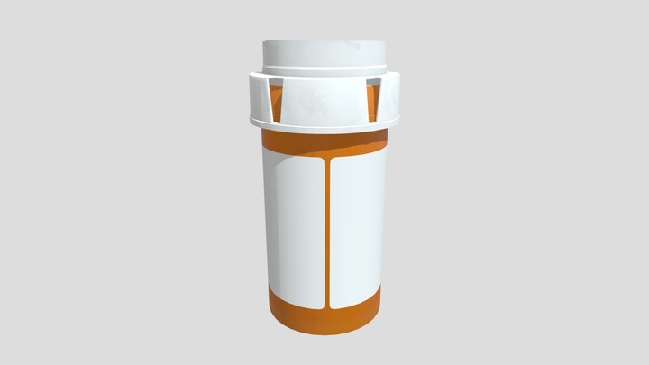 Pill-bottle 3D models - Sketchfab