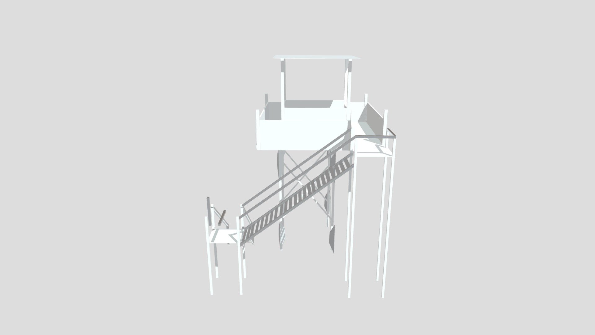 military tower - 3D model by Ahamed.Anas [eb1ace1] - Sketchfab