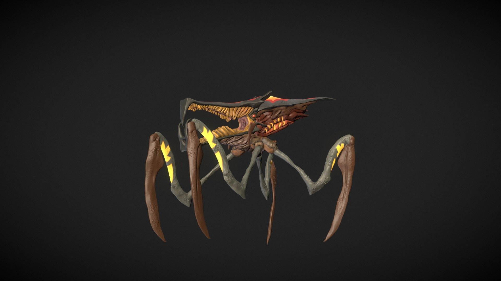 Warrior Bug_Color - 3D model by aquriederioja [eb1b6b5] - Sketchfab