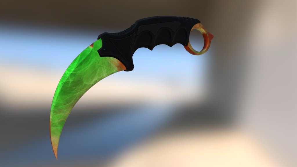 Karambit | Volcano Crystal - 3D model by A R E Z (@firexstudio ...