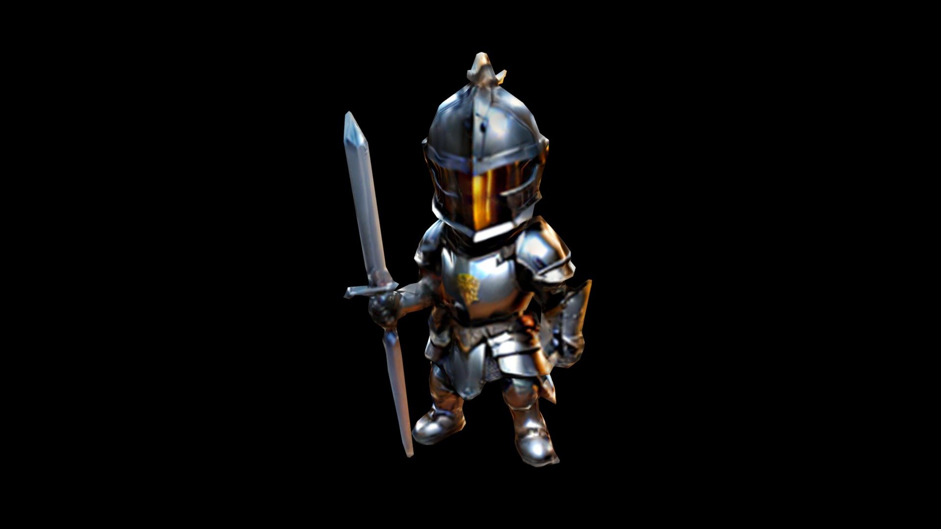An illustration of a medieval knight character, - Download Free 3D ...