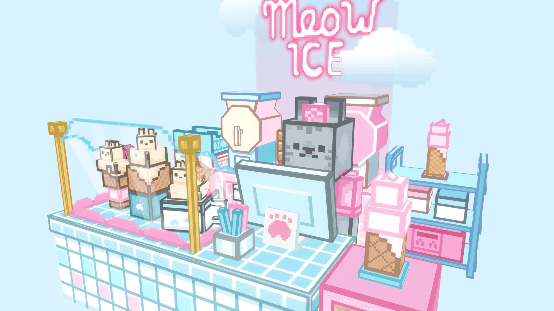 Meow Ice - 3D model by Silverlace [eb246b2] - Sketchfab