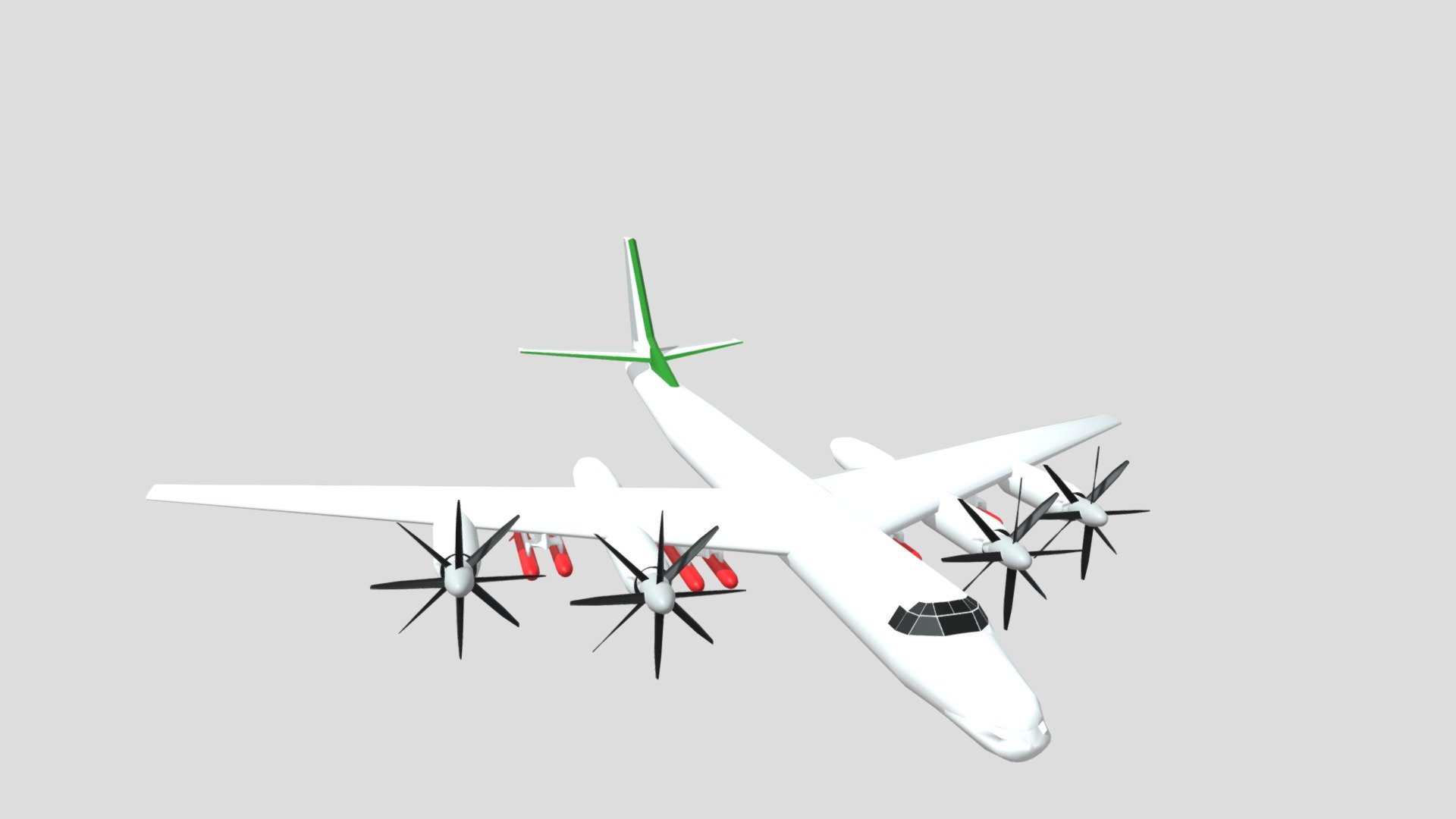 Military aircraft Tu-95 - Download Free 3D model by yamato4733 [eb24c2c ...