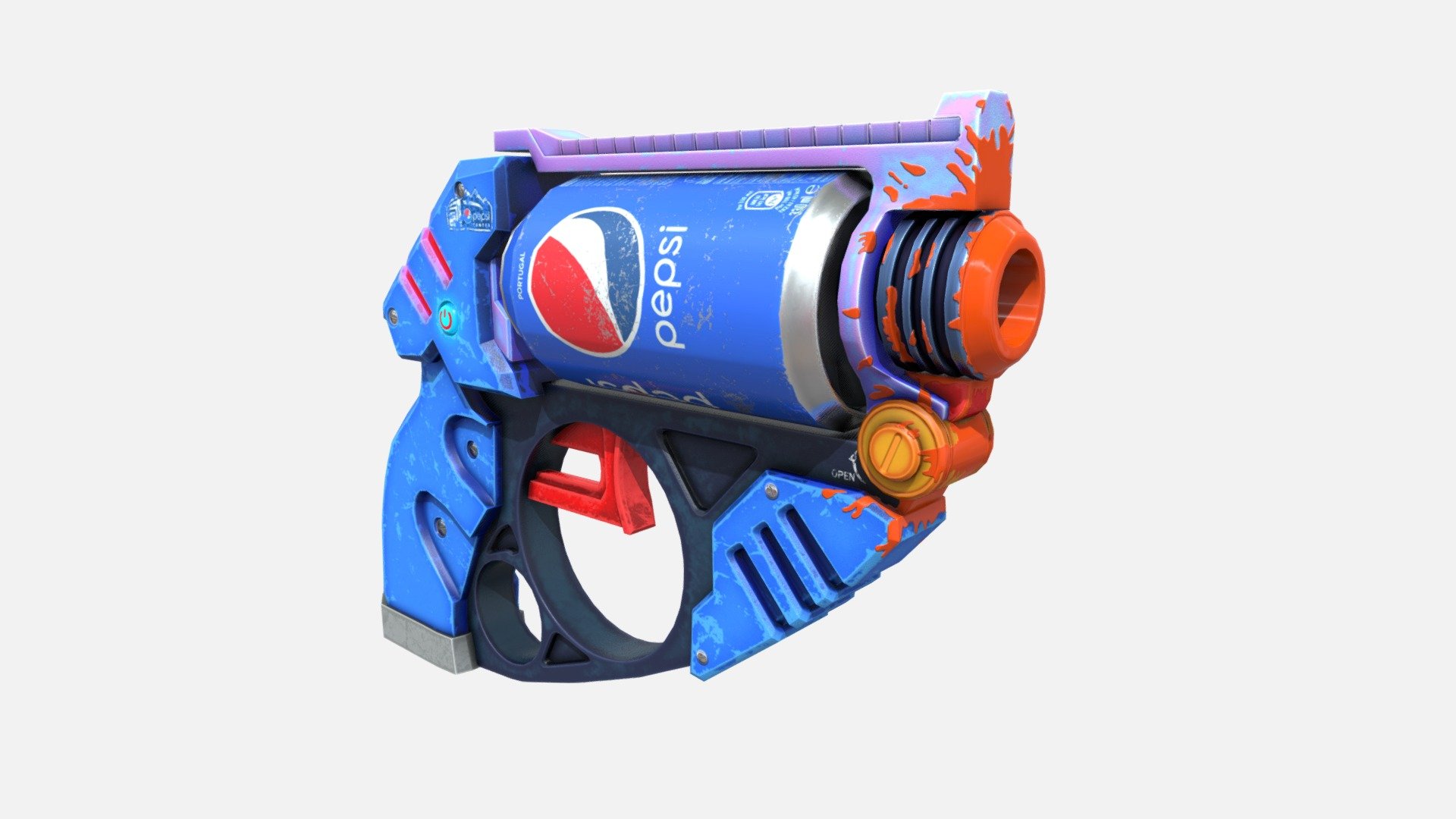 Pepsi Gun - 3D model by yasinguclu [eb27fa0] - Sketchfab