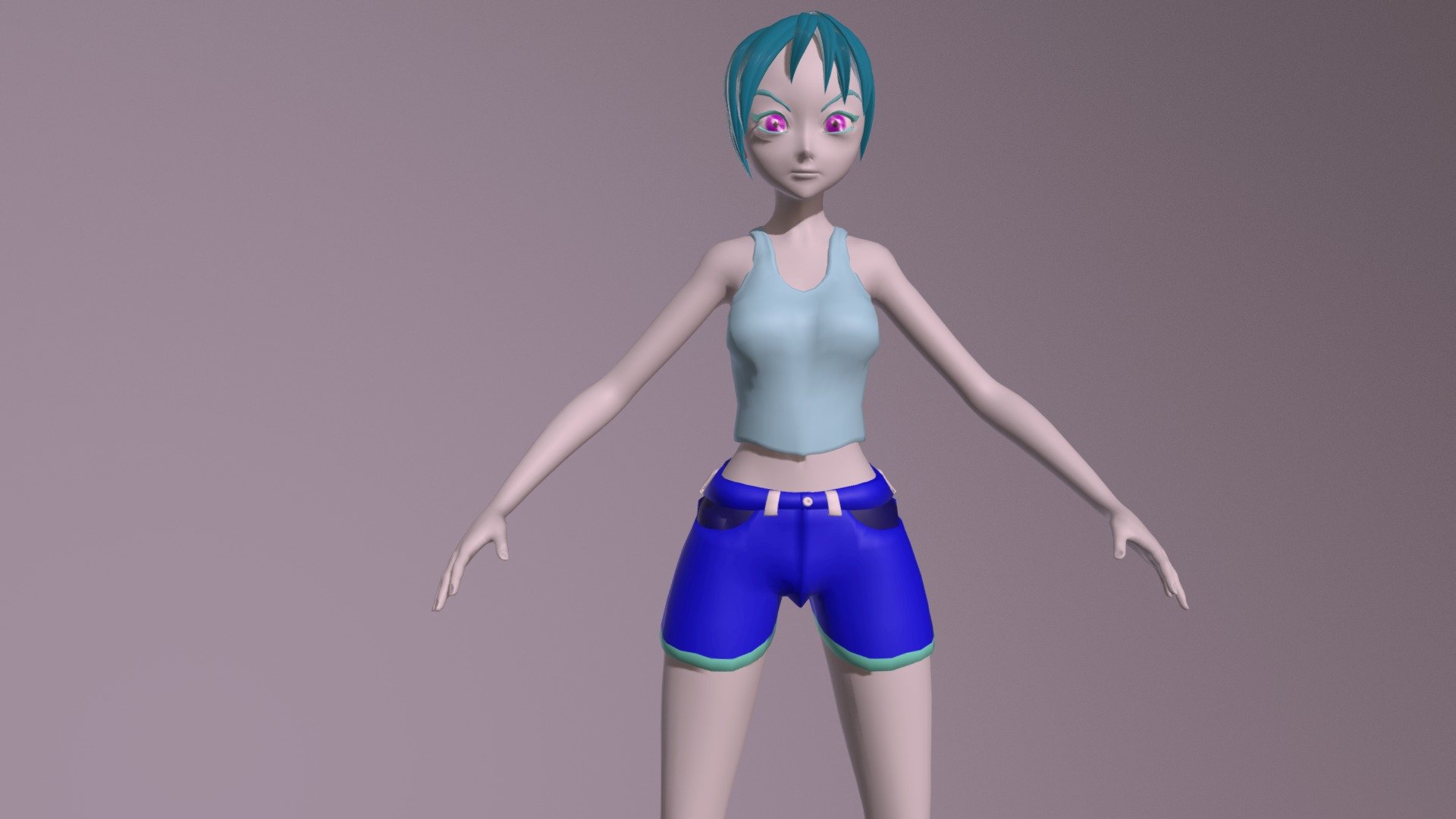 Anime Girl - 3D model by joae12 [eb28975] - Sketchfab