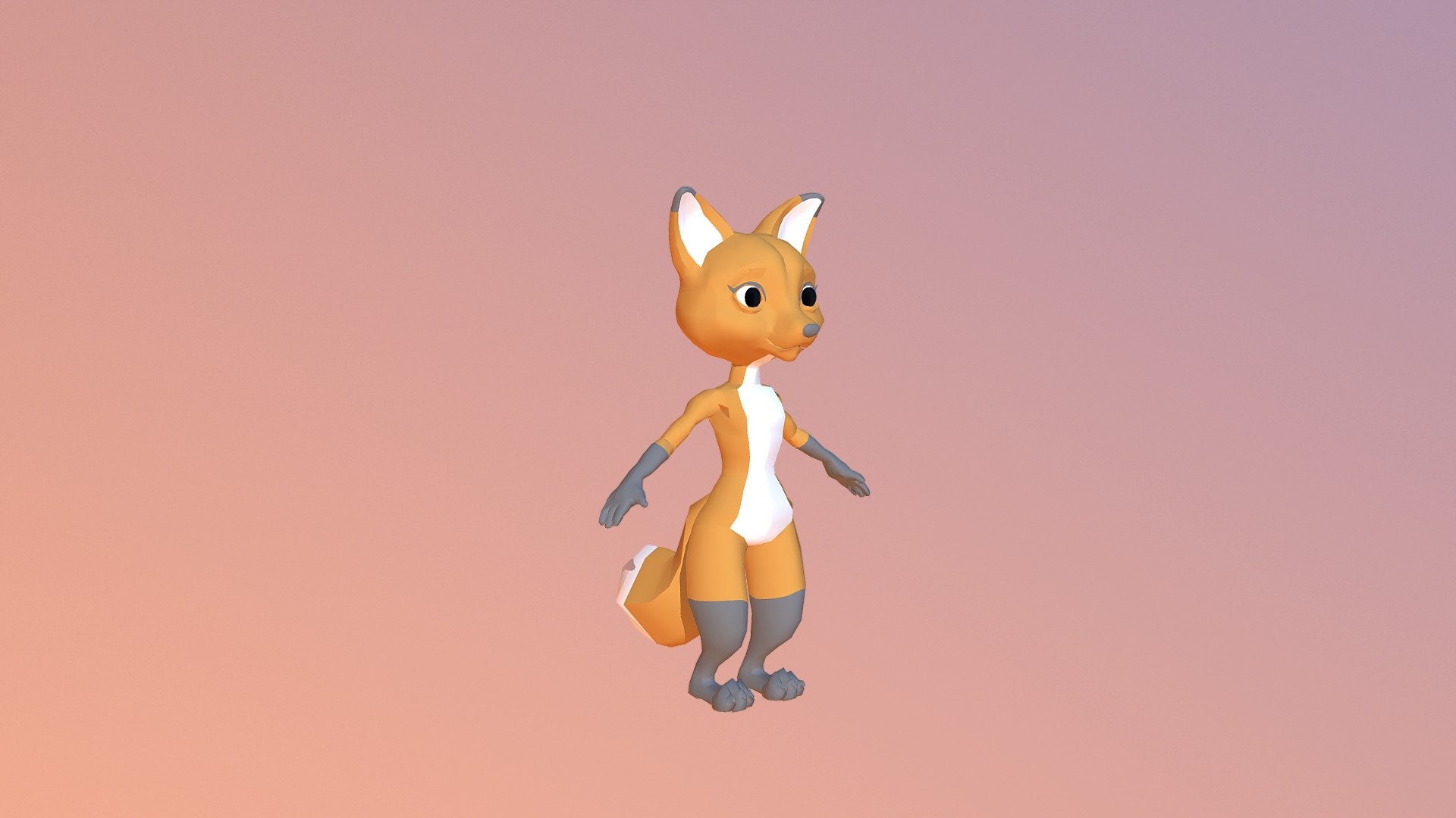 Fox - 3D model by Airi Kervinen (@airikervinen) [eb2d314] - Sketchfab
