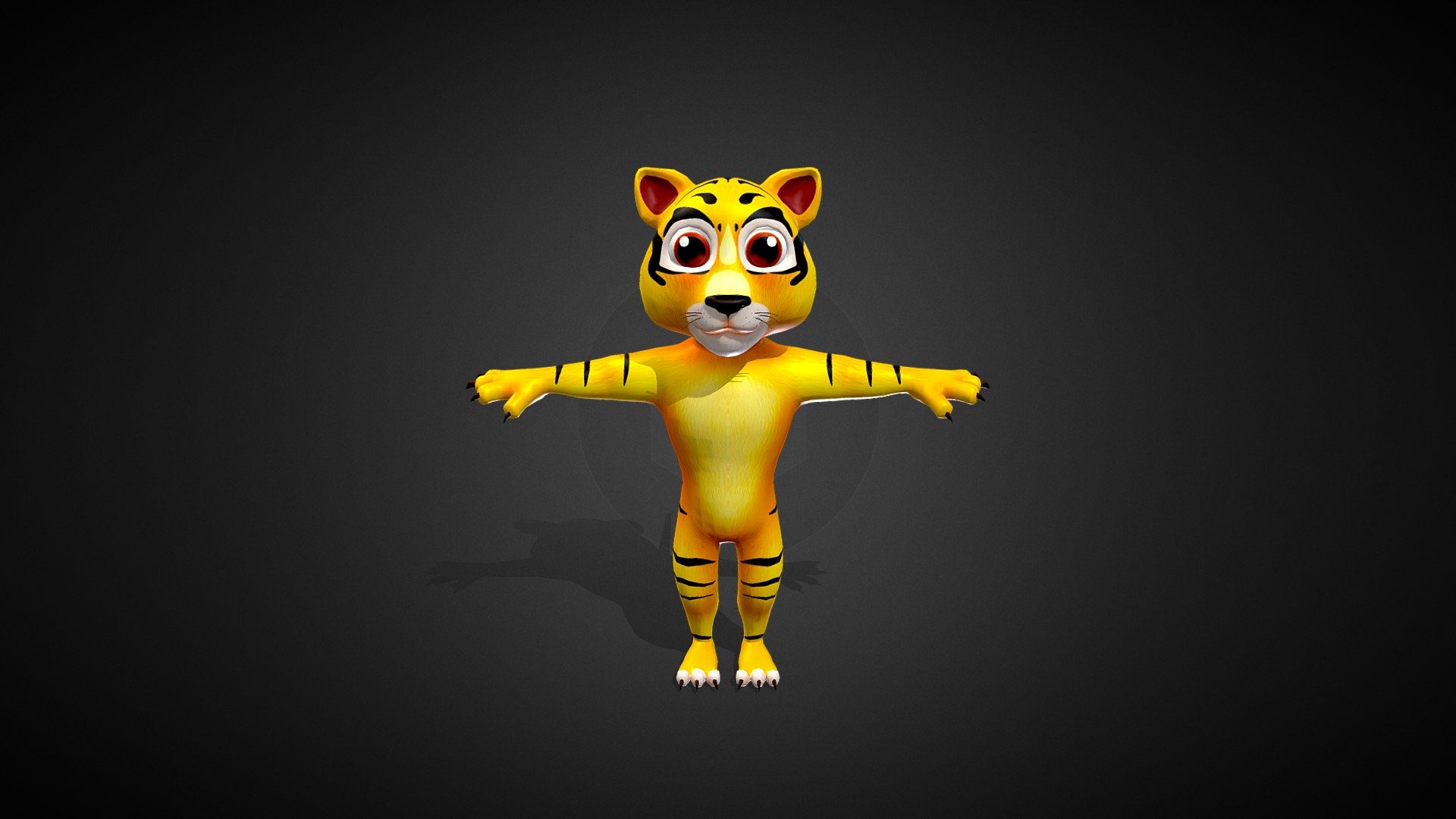 Humanoid Tiger Character - Buy Royalty Free 3D model by ...