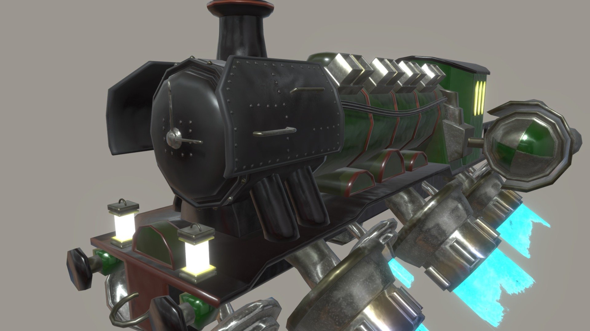 SpaceTrain - 3D model by Samuel Wood (@SamuelWood442) [eb30fea] - Sketchfab