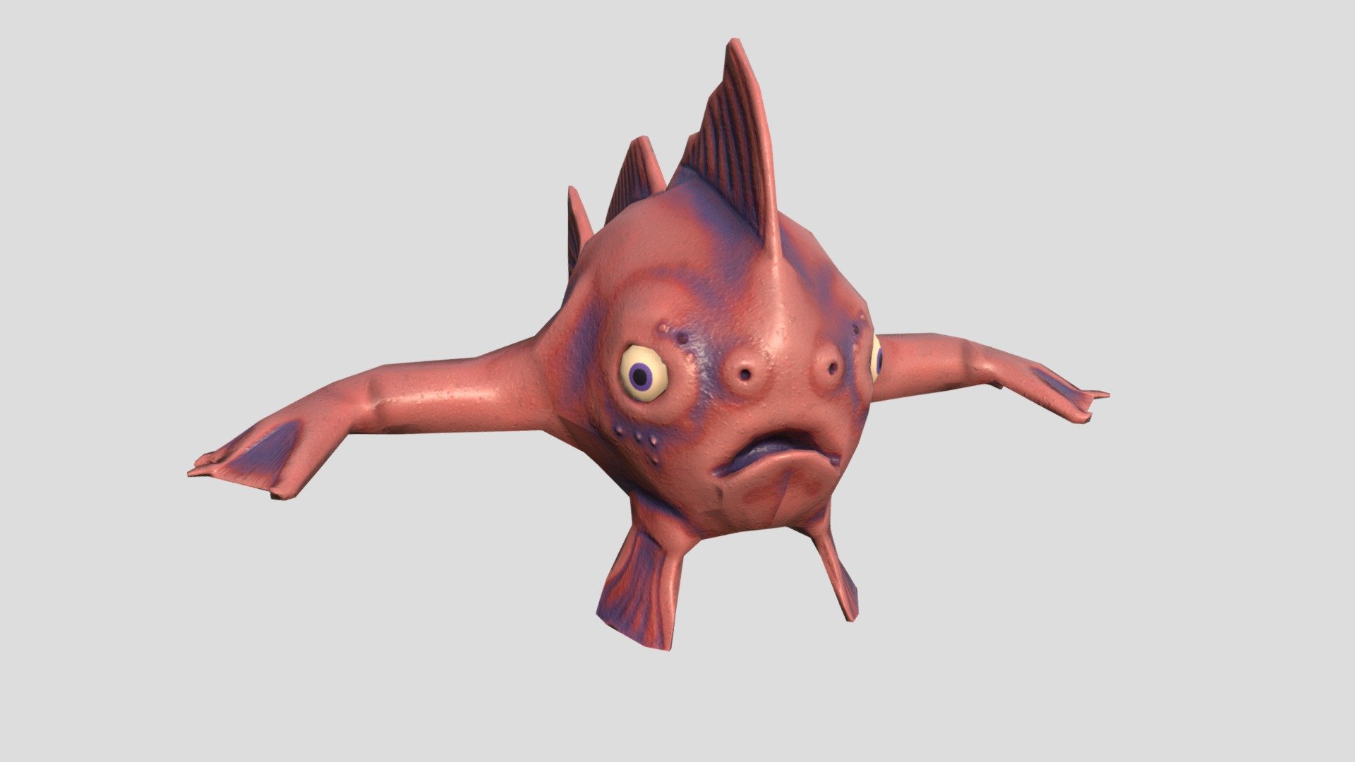 Redhandfish rigged - Download Free 3D model by lucq22 [eb31660] - Sketchfab