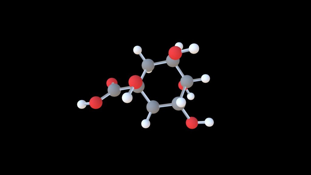 Quinic acid - 3D model by Edumol [eb33393] - Sketchfab