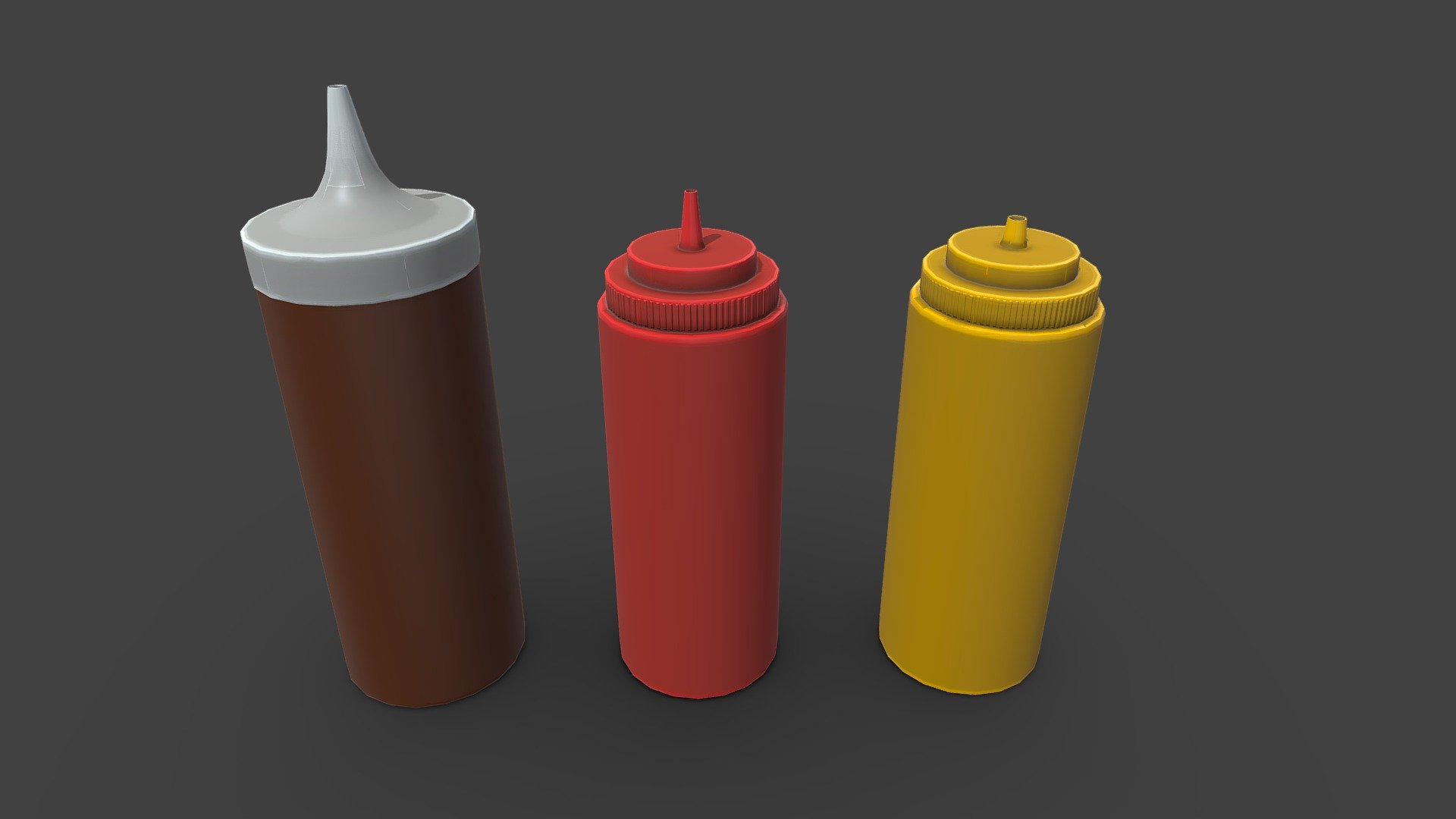 Condiments - Download Free 3D model by WillowBoxArt [eb37199] - Sketchfab