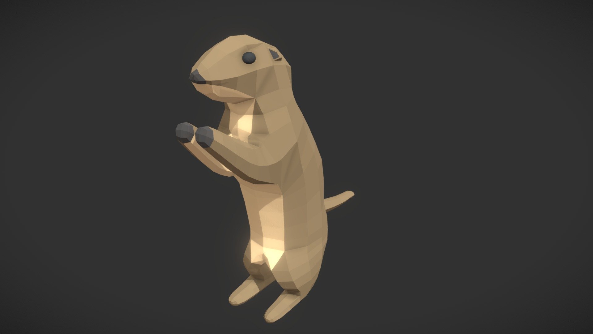 Low poly Prairy Dog - Download Free 3D model by Dylan (@DylanSpin ...