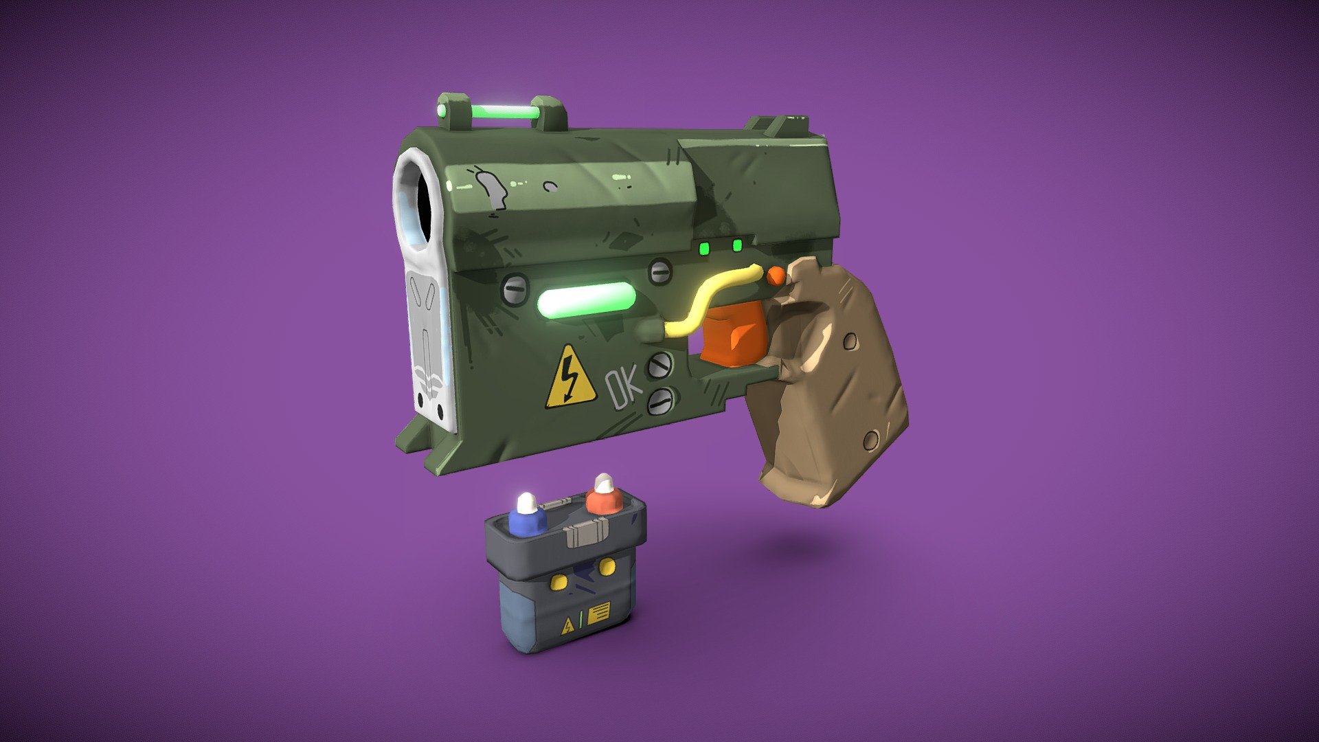 Plasma Gun Cartoon - Buy Royalty Free 3D model by Nangliy (@AntQfors ...