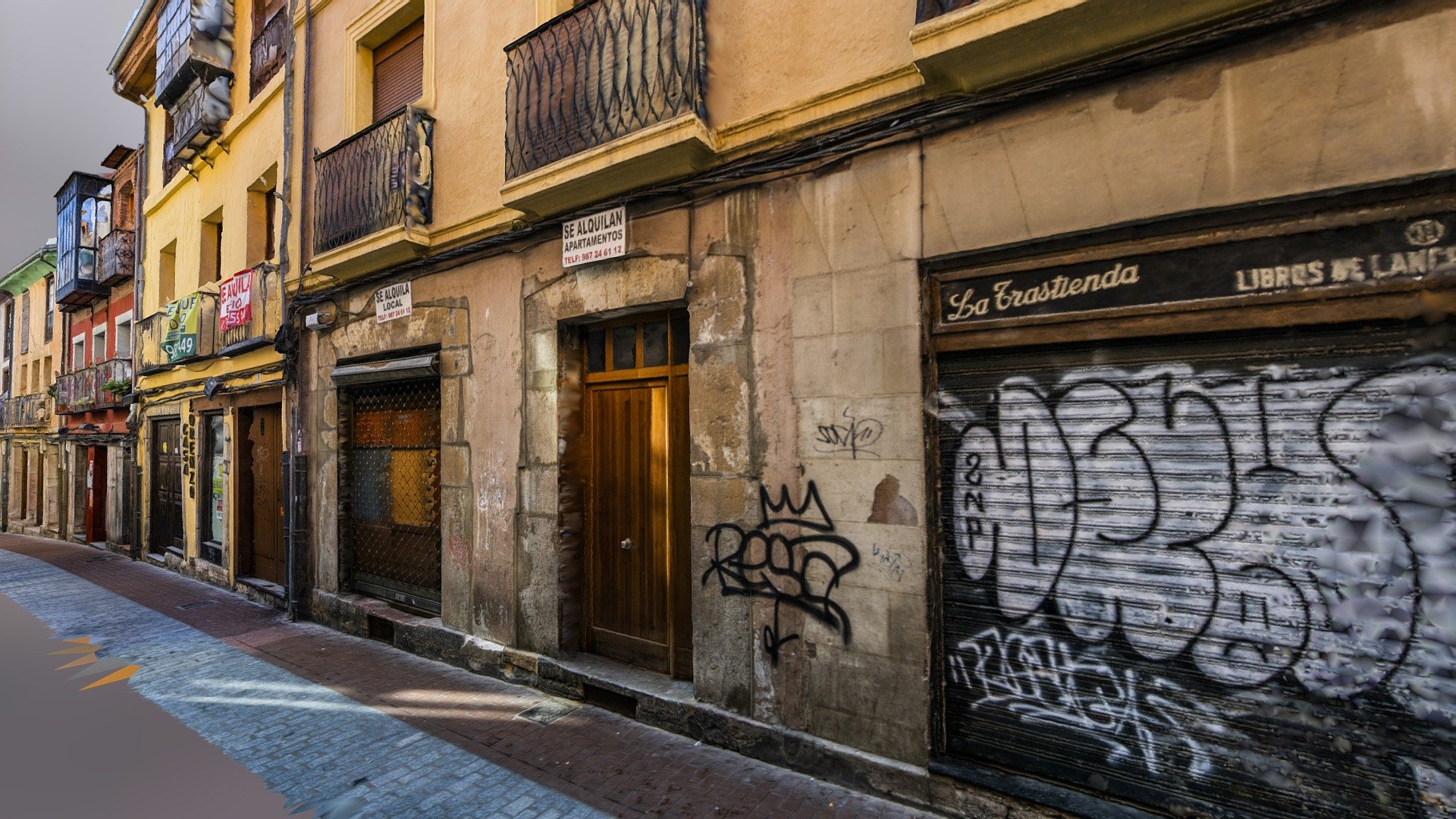 Four street facades photogrammetry scan - Buy Royalty Free 3D model by ...