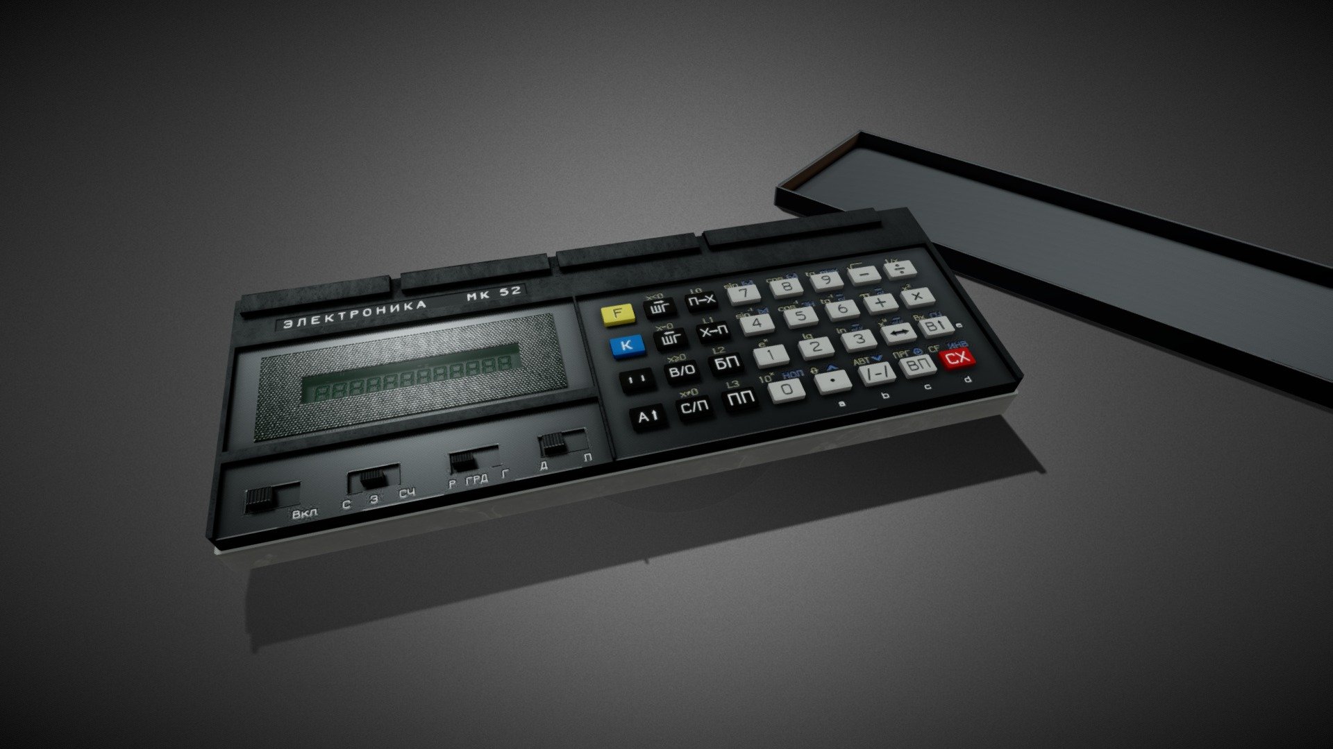 Retro USSR micro-calculator Electronics MK-52 - 3D model by AlexVet ...