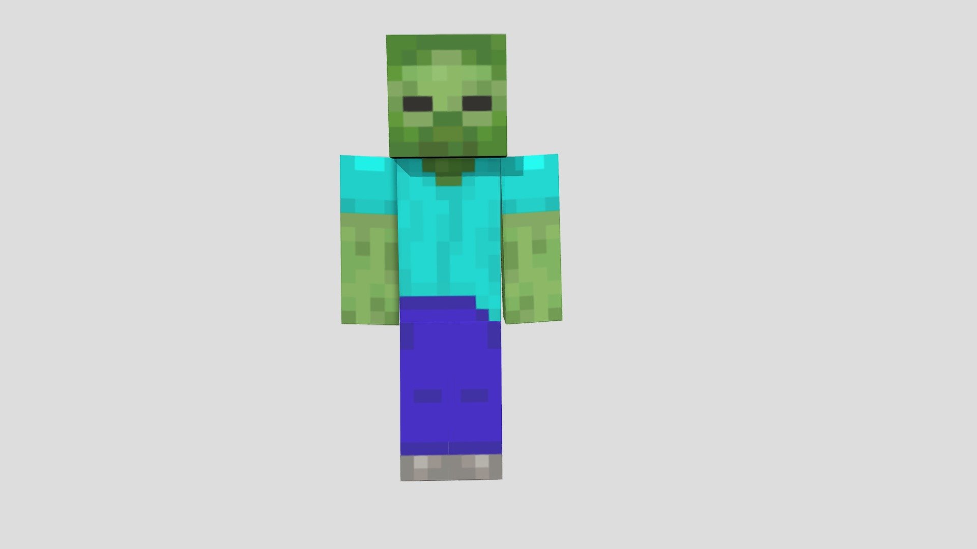 Fully Rigged Low Poly Minecraft Zombie - Buy Royalty Free 3D model by ...