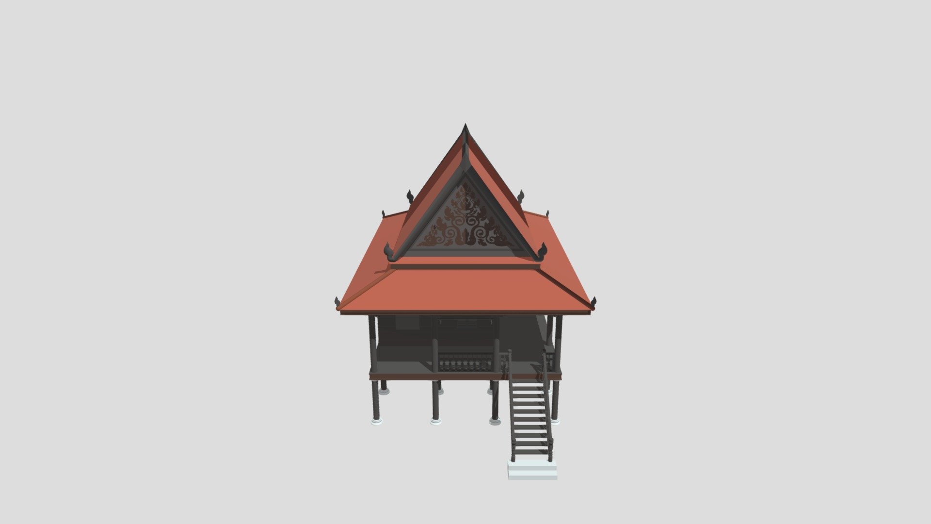Khmer House Style (3) - 3D model by Pha Nith (@afenjafilm) [eb3df40 ...