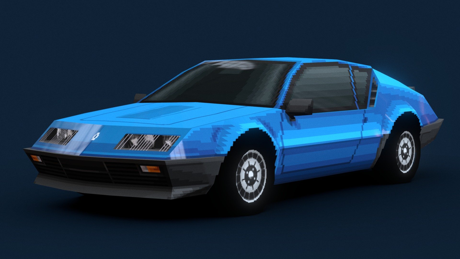 Alpine A310 V6 (PS1 Low-poly) - 3D model by Evgeniy (@evgeniyy ...