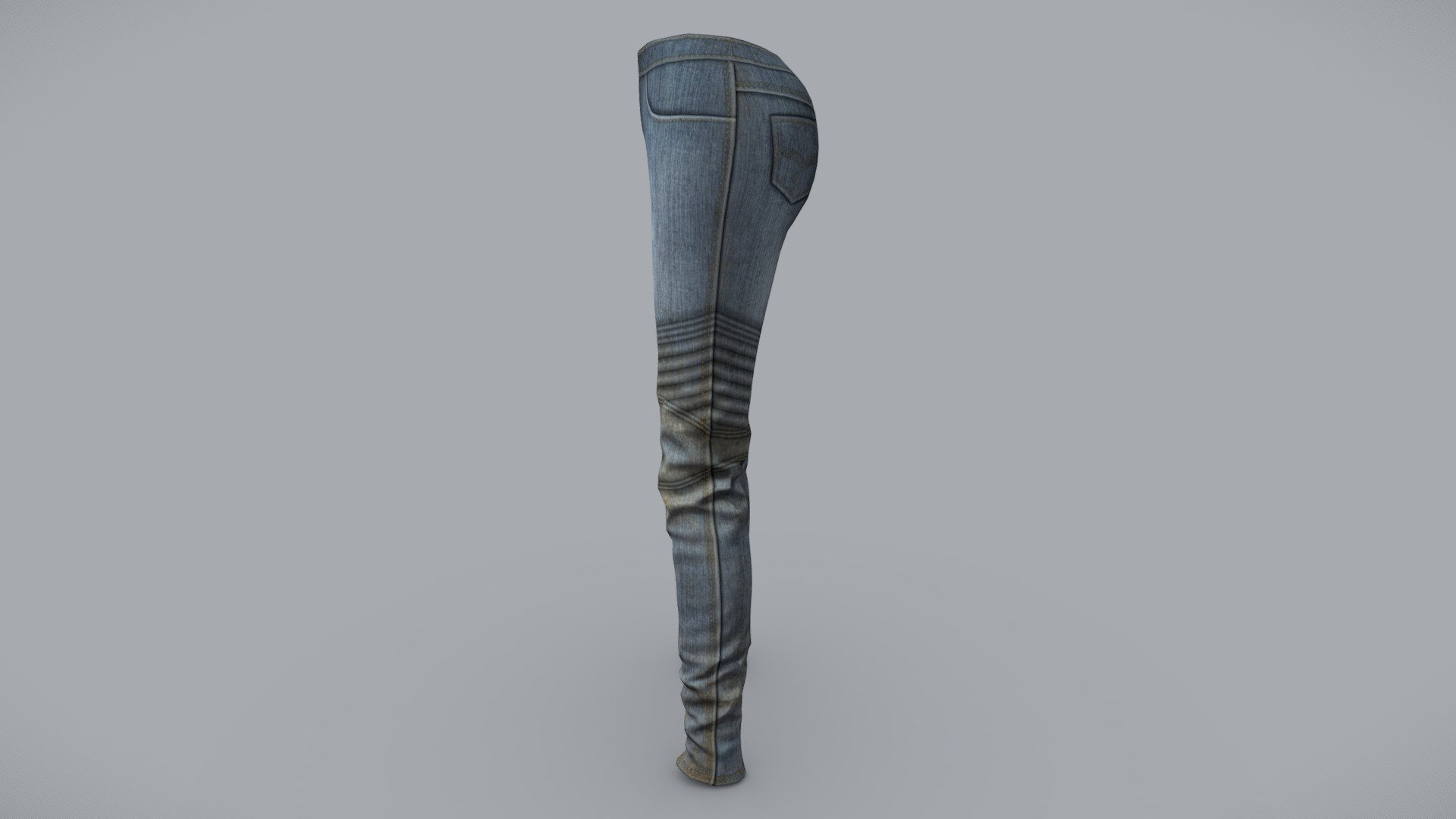Female Skinny Dirty Denim Pants - Buy Royalty Free 3D model by 3dia ...