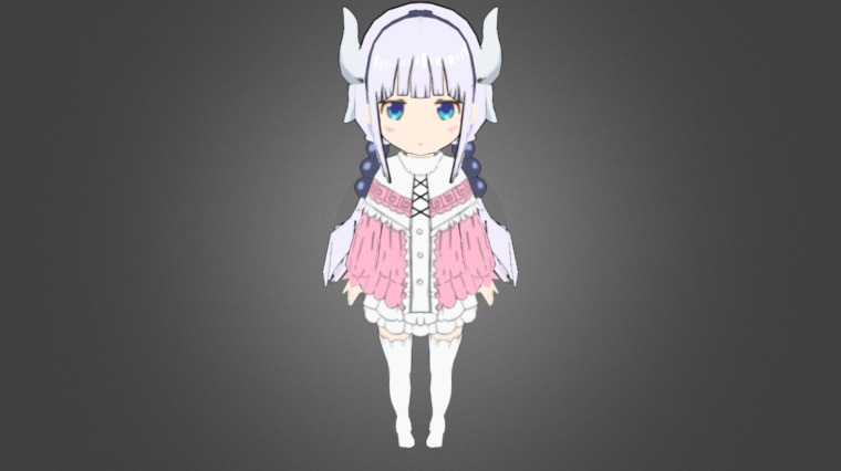 Kanna-chan - 3D model by Nik Mirza (@nikmirza) [eb46c1b] - Sketchfab