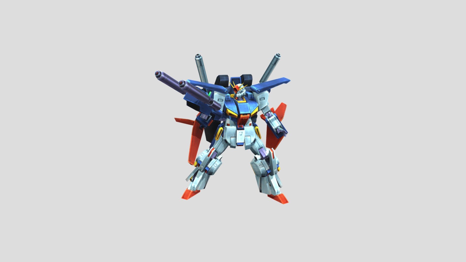 MSZ-010 ZZ Gundam - Download Free 3D model by Tigerar1 ...