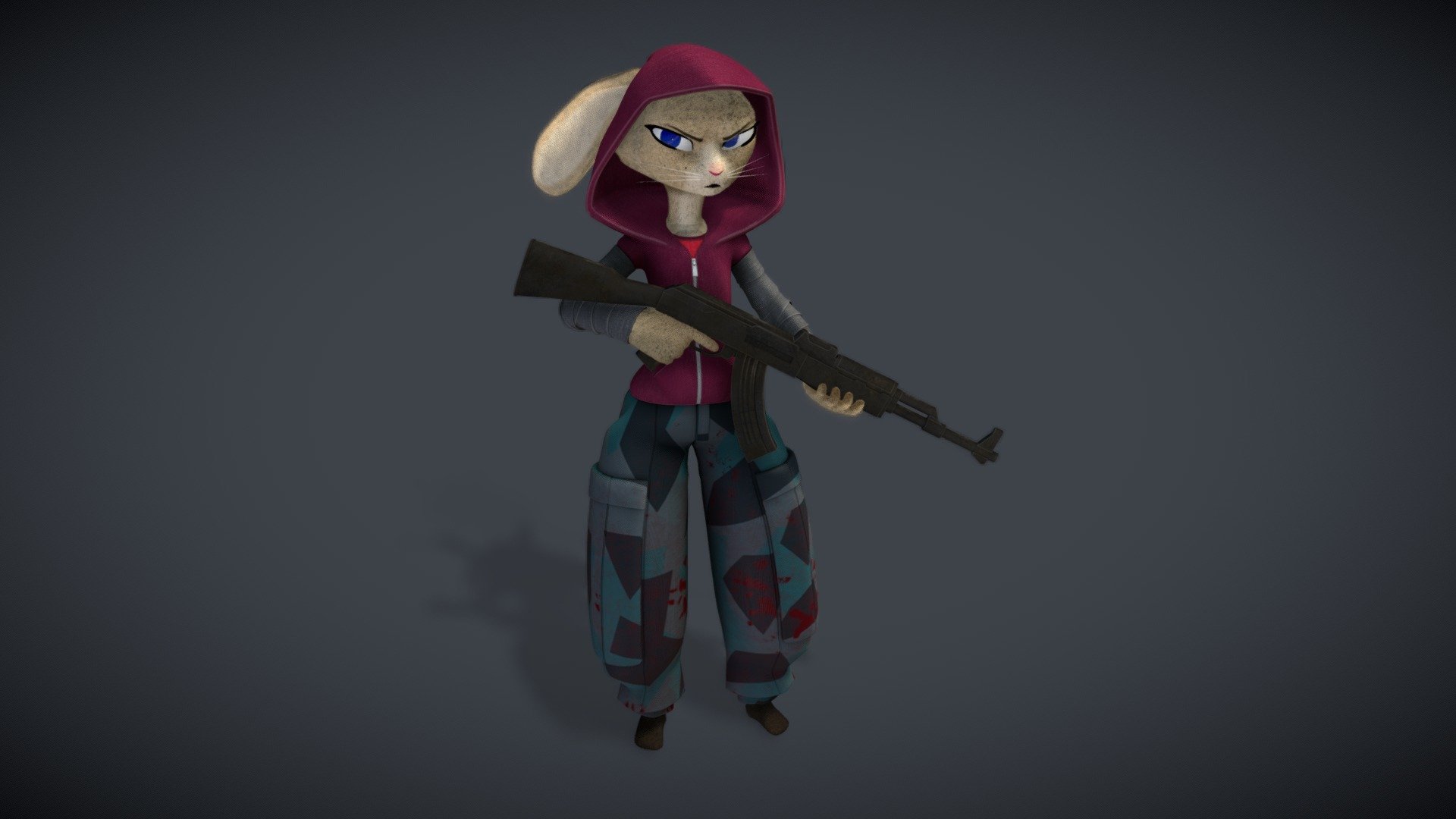 Militia Bunny - 3D model by theStoff [eb49344] - Sketchfab
