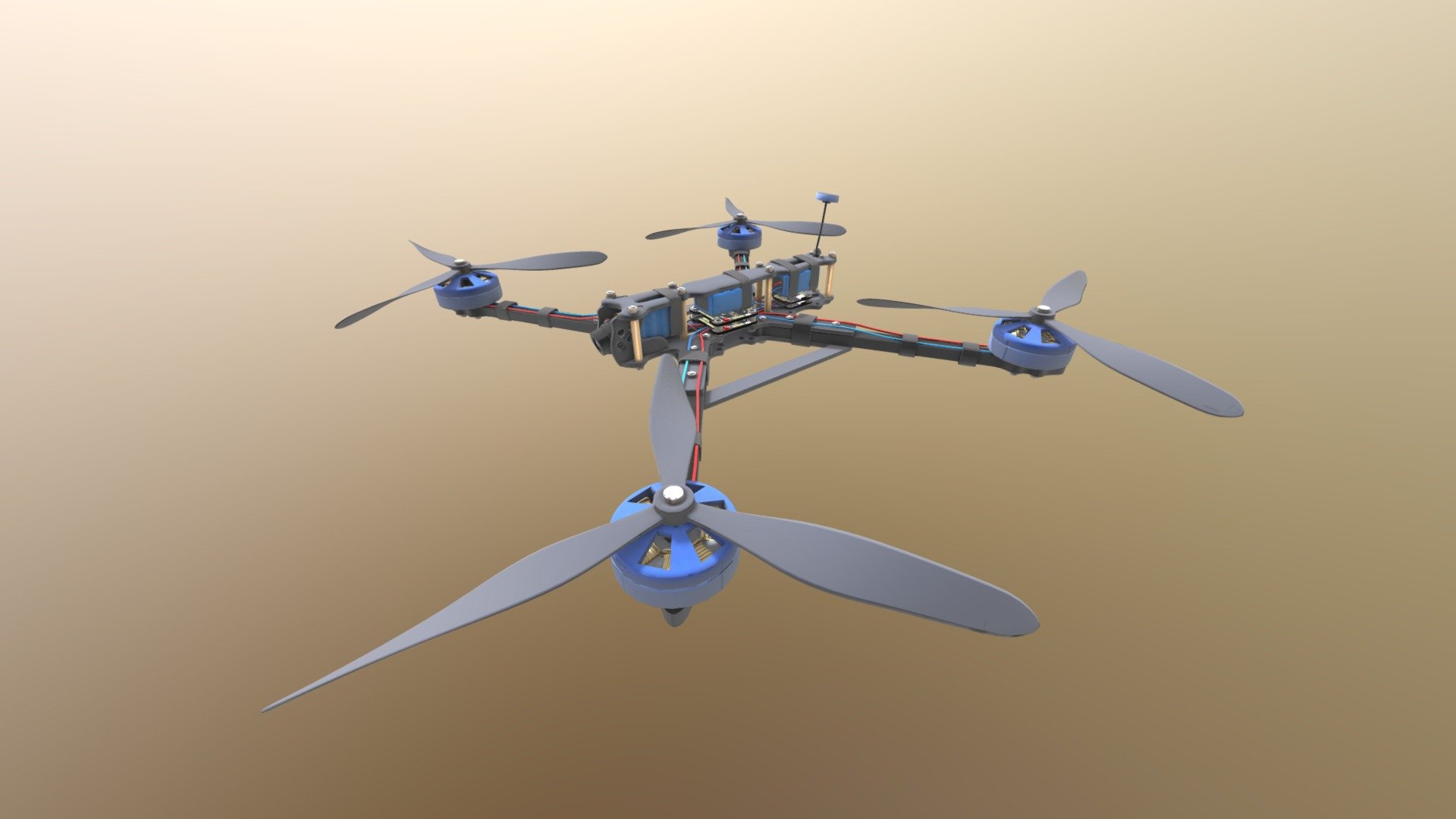 FPV Drone Art - Highly polygonal - 3D model by windupbird [eb4a0f6 ...