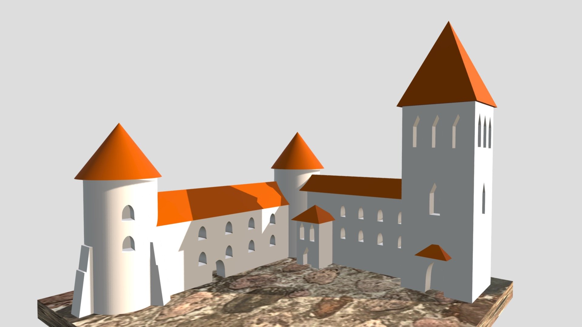 Castle - Download Free 3D model by AVZ (@micropalaeontology) [eb4bf0f ...