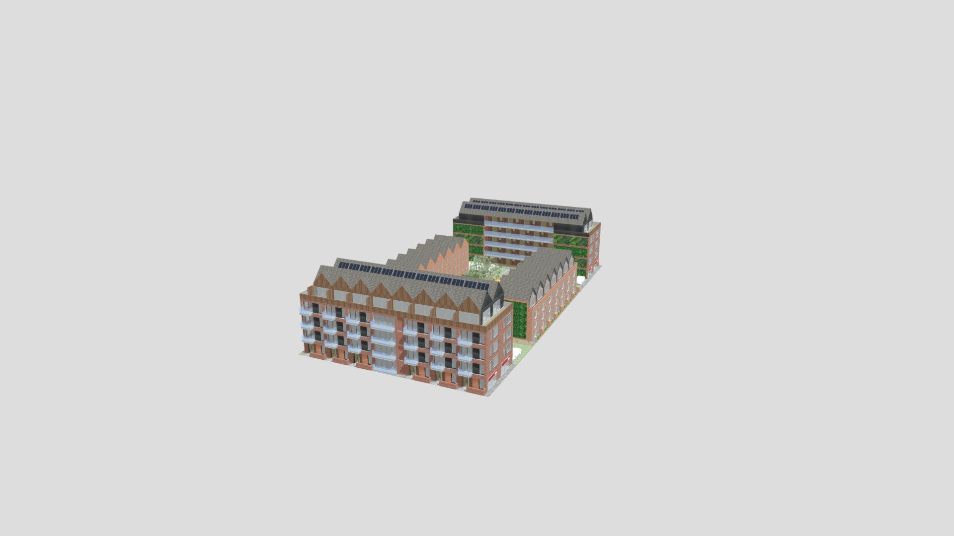 Block Types: apartments and houses - 3D model by Capita Place ...