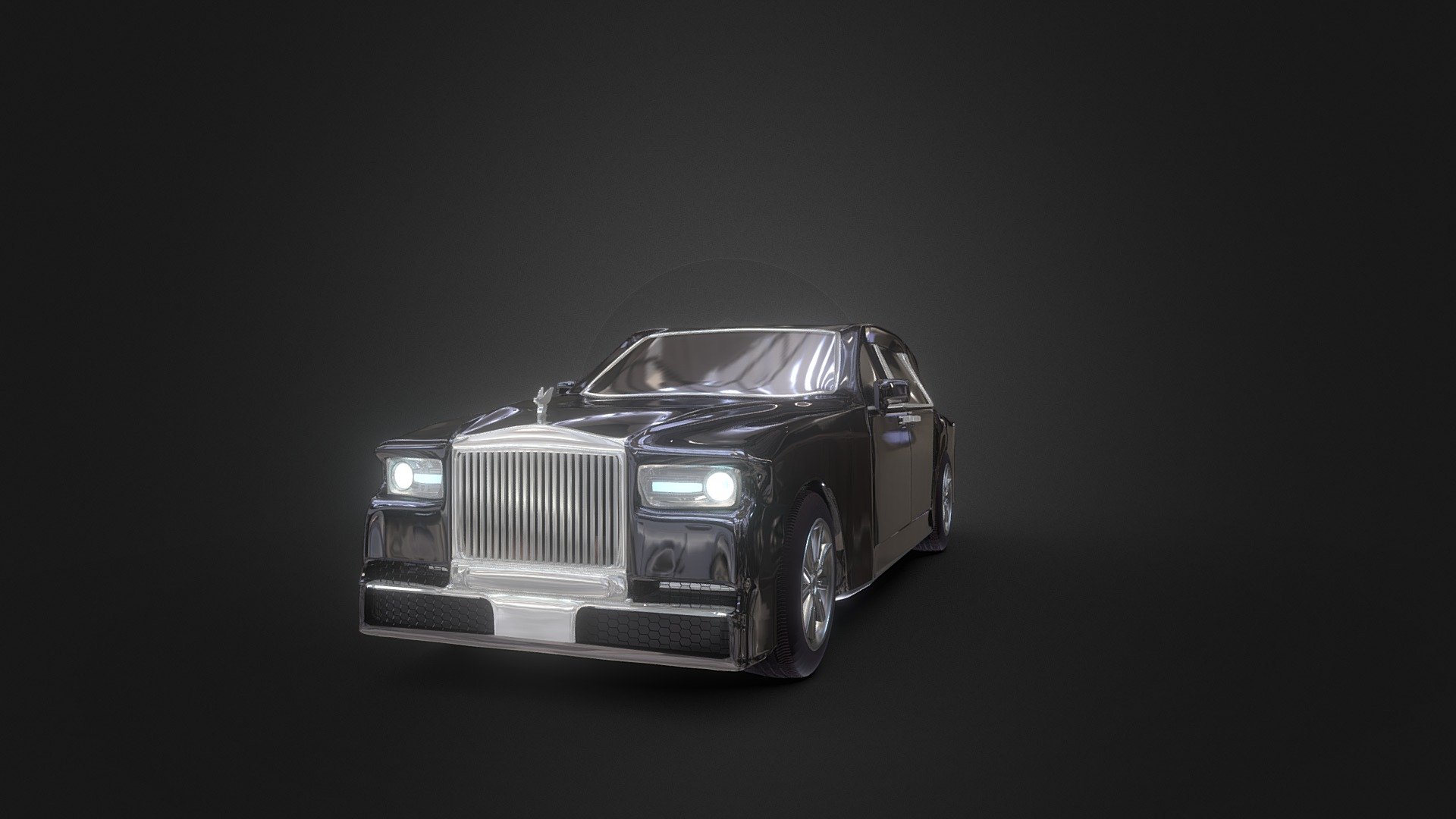 Voiture type Rolls Royce/ Rolls Royce type car - Download Free 3D model ...