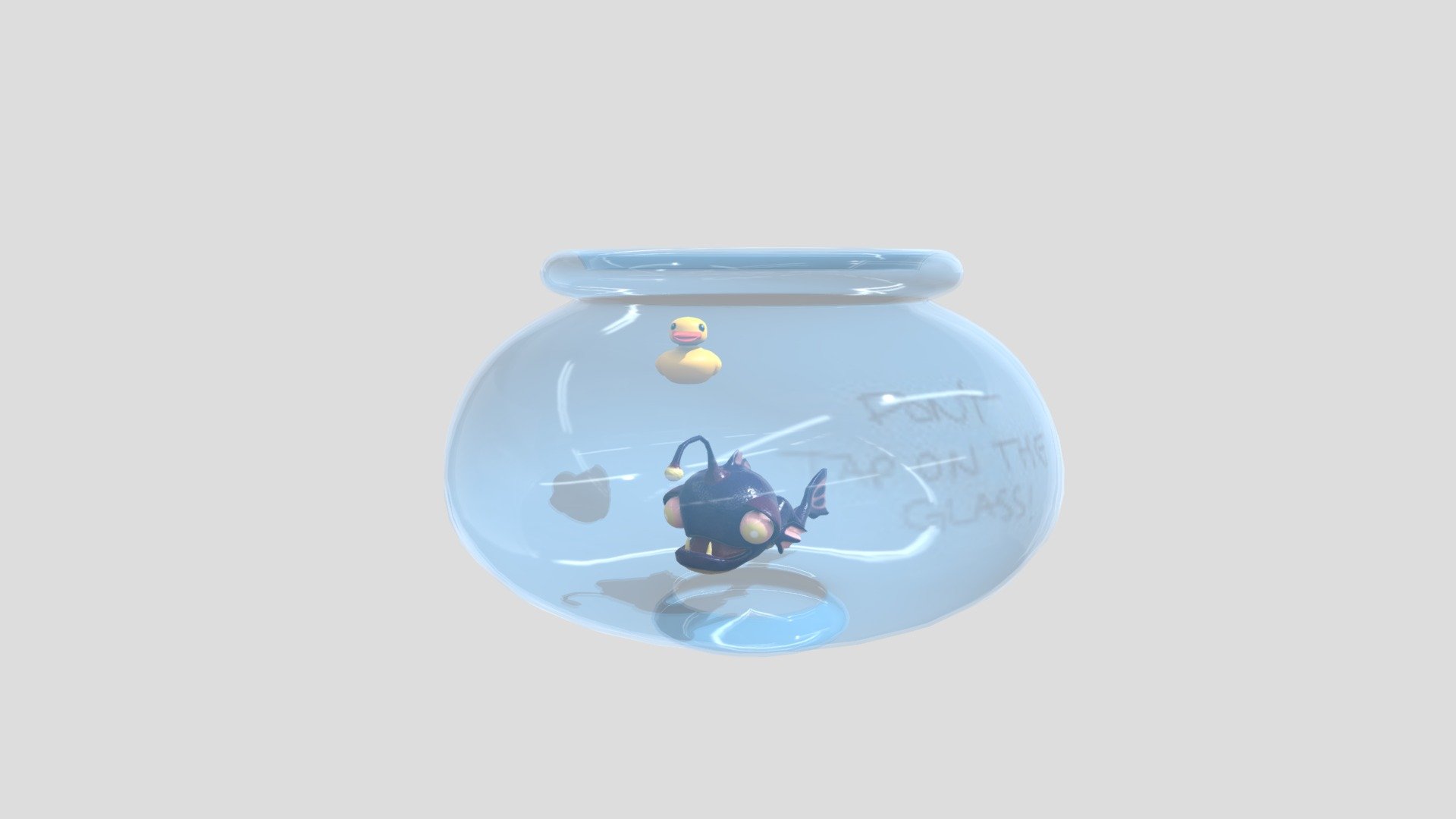 Colored Angler Fish and Props - 3D model by DoubtNot [eb50c0b] - Sketchfab
