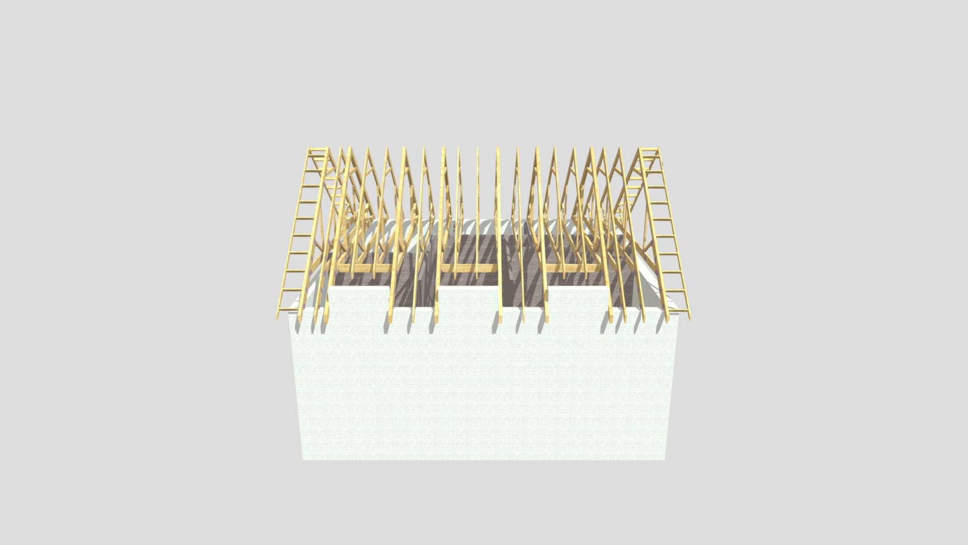 Shier House_ Truss_ Roof REV A - Download Free 3D model by Dermf ...