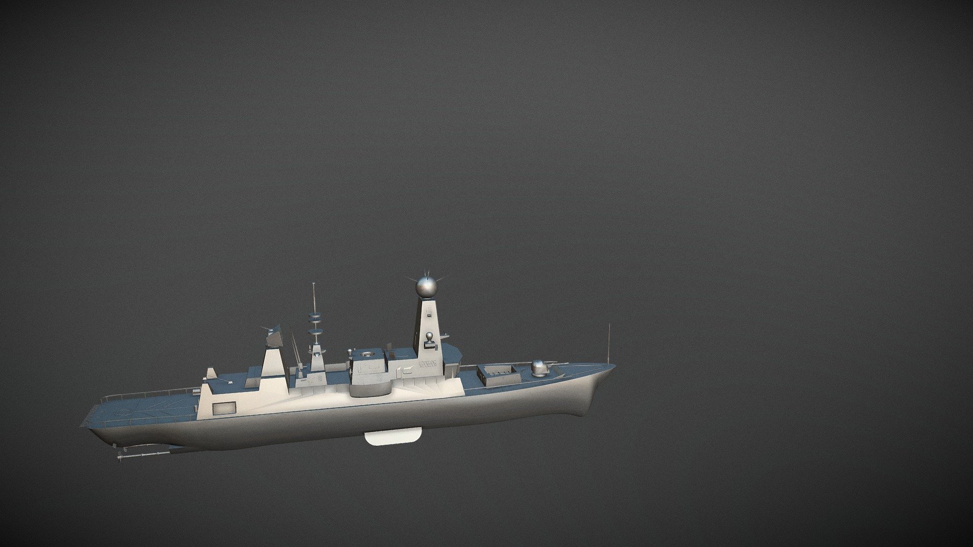 Destroyer HMS Dragon D35 - Download Free 3D model by Miljan Bojic ...