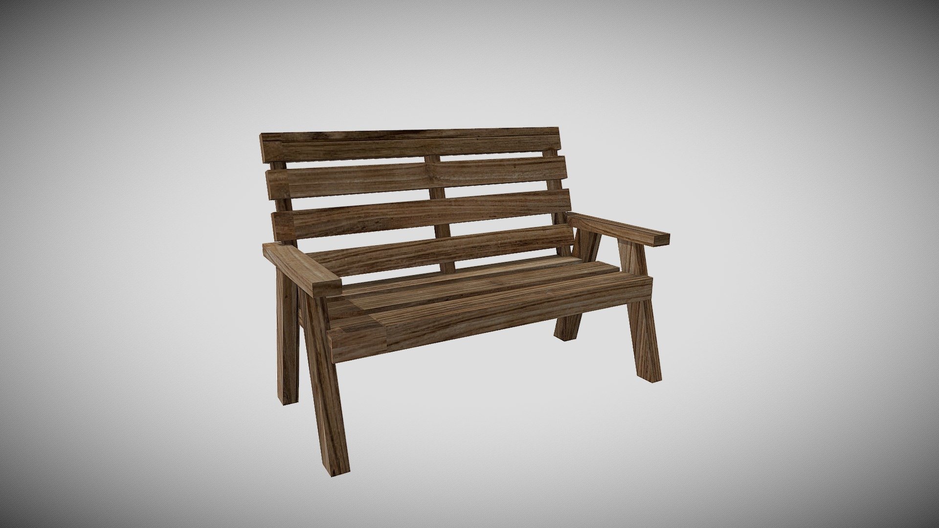 Simple Wooden Bench - Download Free 3D model by Jeremy_W [eb5257d ...