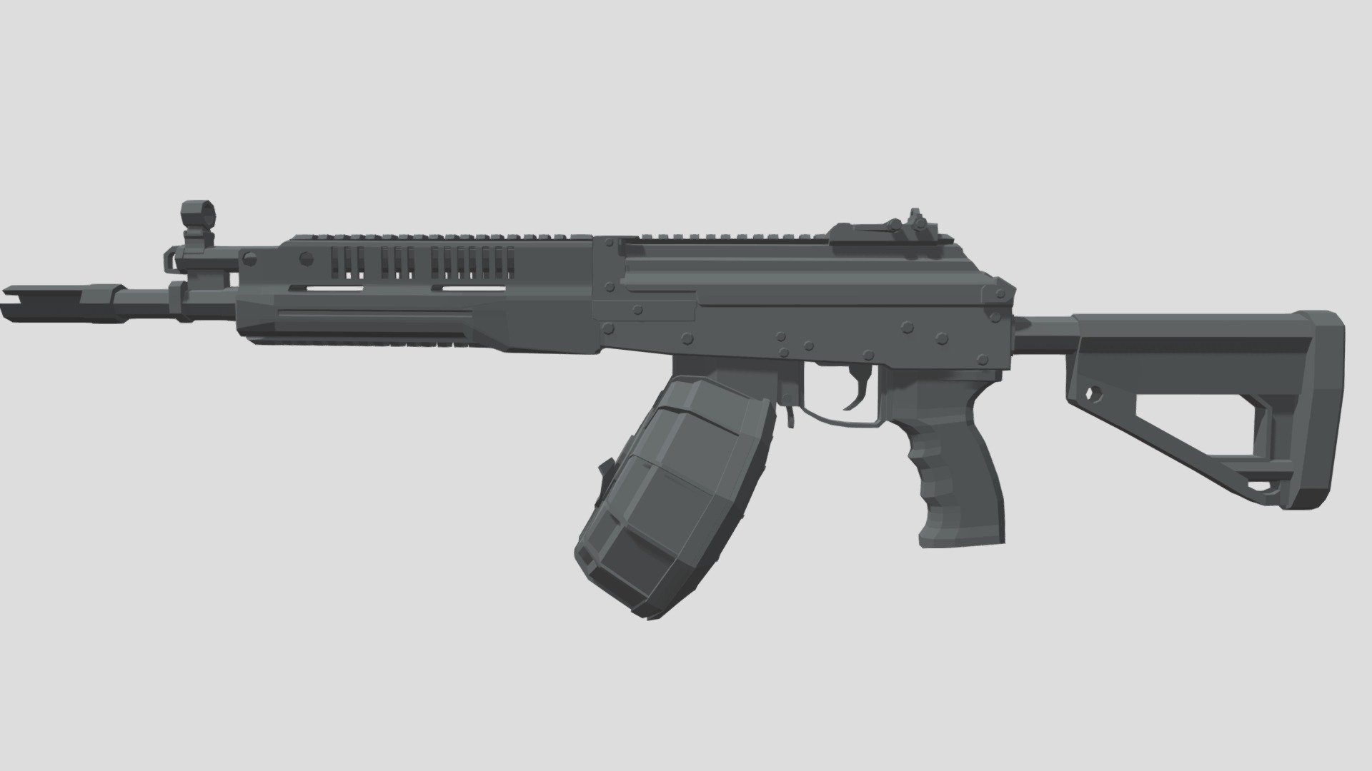 Low-poly RPK-16 - Download Free 3D model by H5K [eb5575e] - Sketchfab