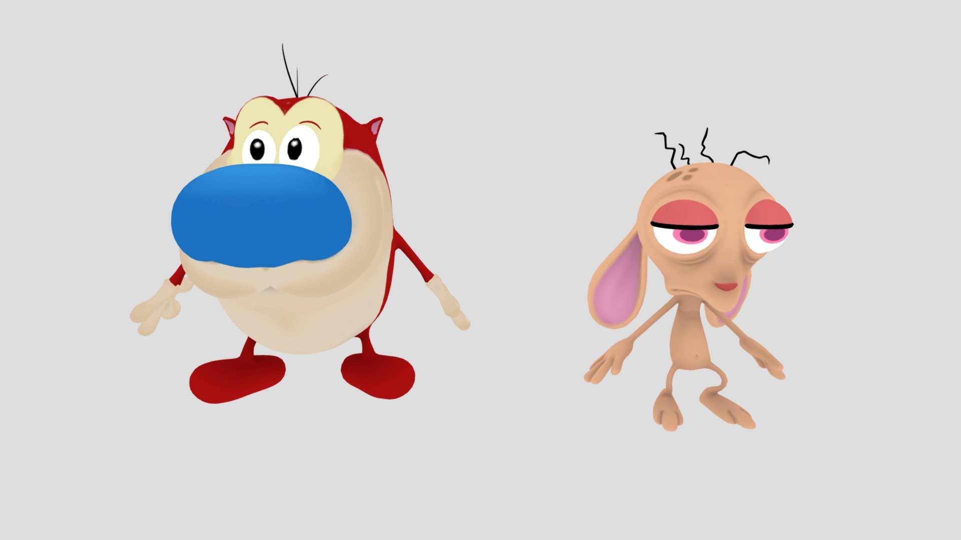 Nickelodeon All Star Brawl Ren & Stimpy - Download Free 3D model by SMF ...