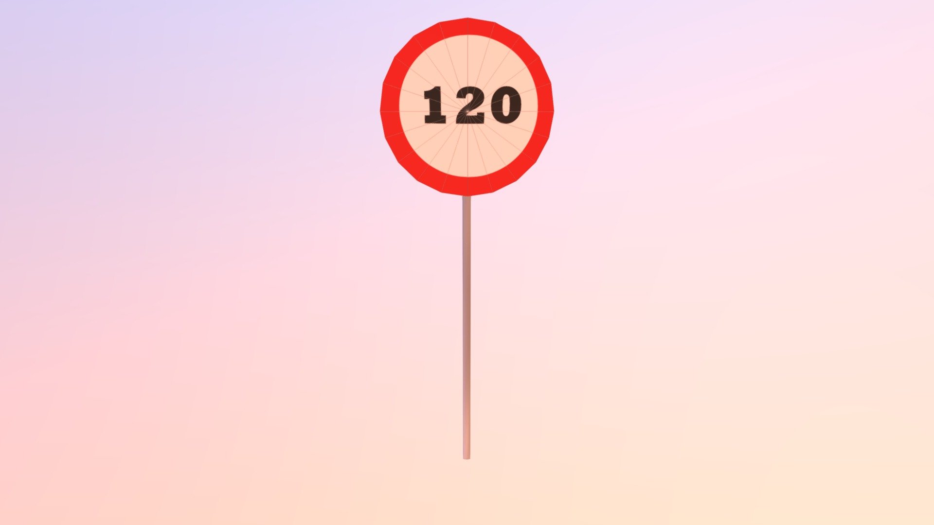 Speed Sign - 3D model by DWill2121 [eb56939] - Sketchfab