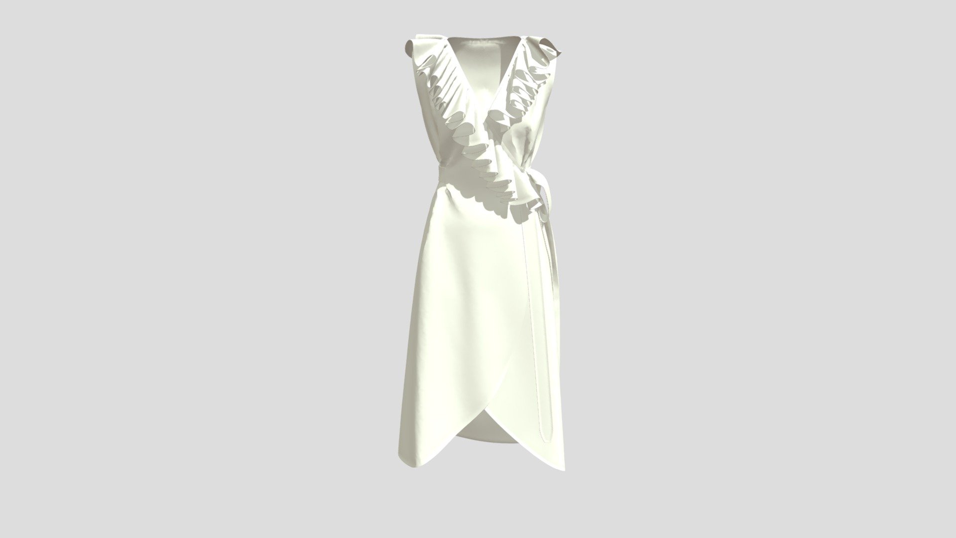 Wrap Dress - Buy Royalty Free 3D model by najdmie [eb57f37] - Sketchfab ...