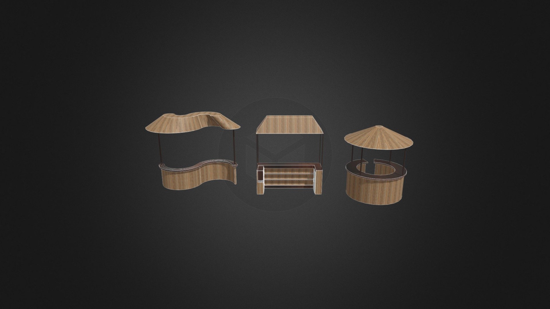 outdoor bars - Download Free 3D model by shirlanne [eb58776] - Sketchfab